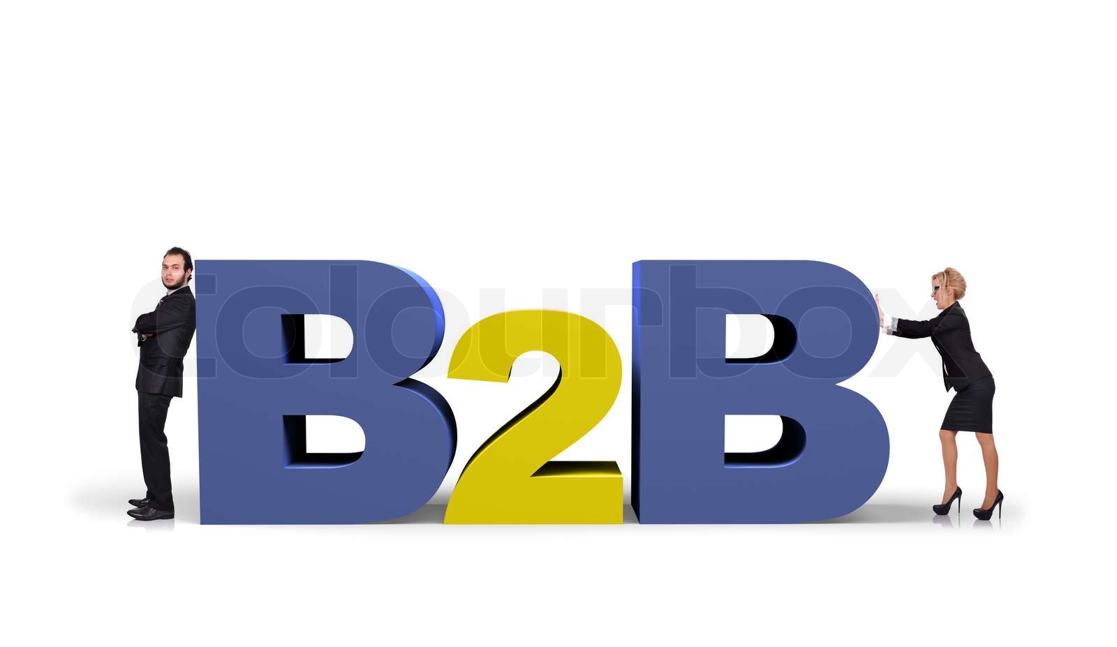 b2b symbol | Stock image | Colourbox