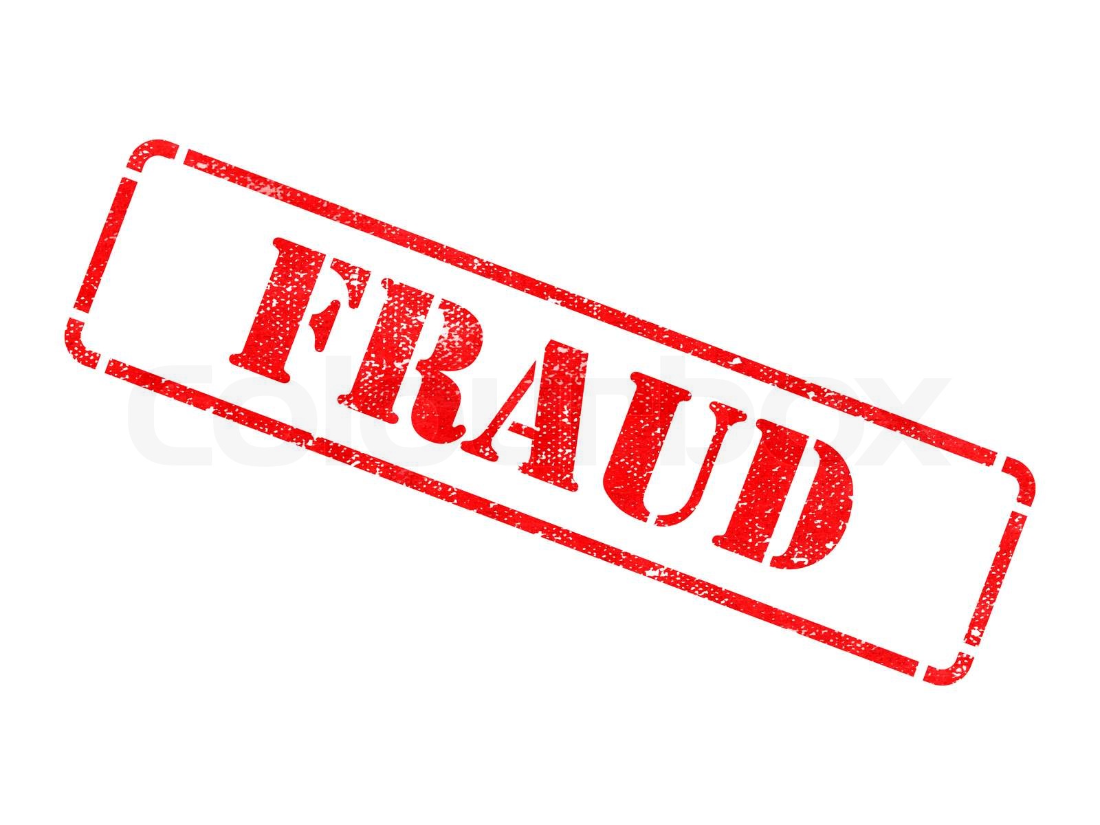 Fraud - Inscription on Red Rubber Stamp. | Stock image | Colourbox