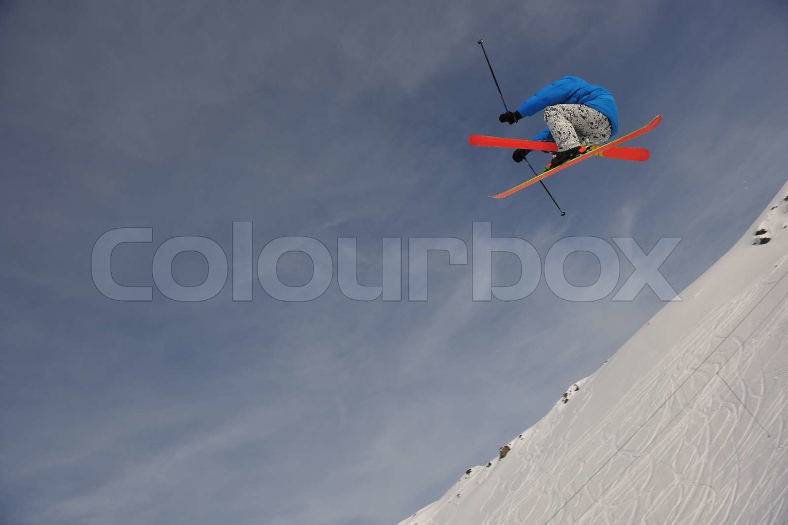 extreme freestyle ski jump | Stock image | Colourbox