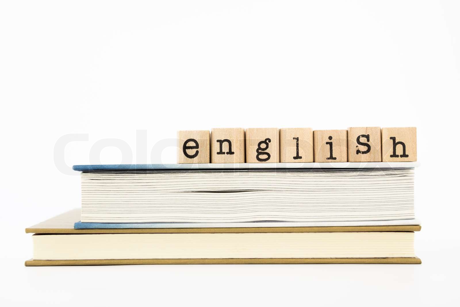 english wording and books | Stock image | Colourbox