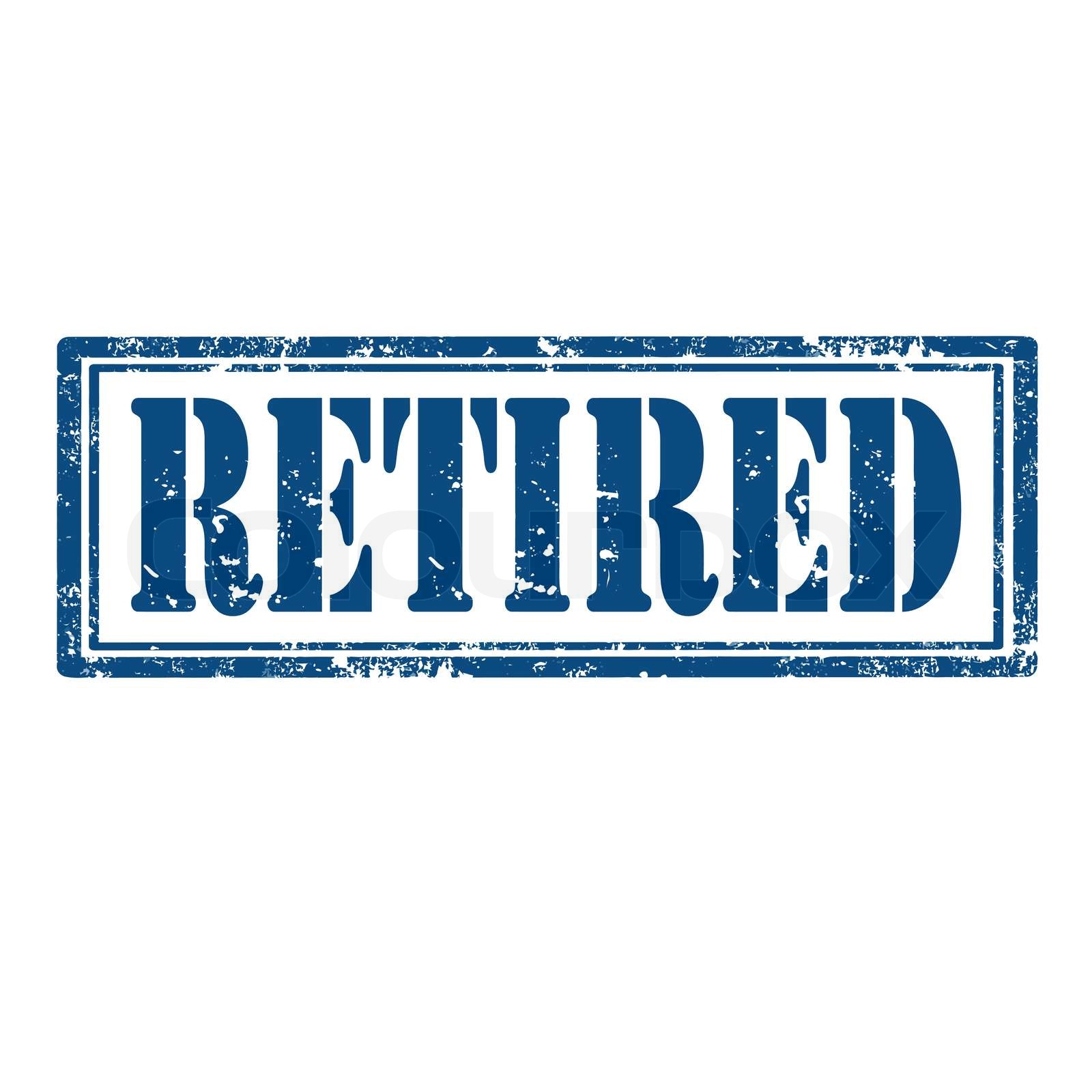 Retired-stamp | Stock vector | Colourbox