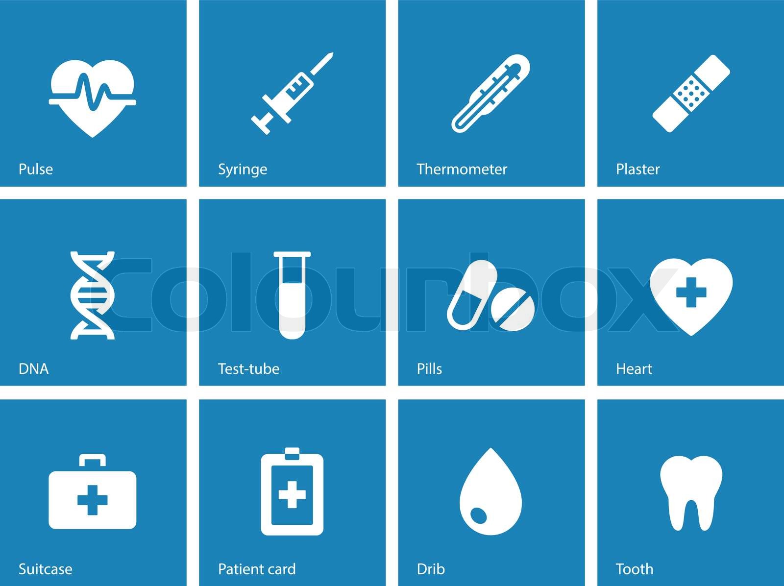 ikon, hospital, piktogram | Stock vektor | Colourbox