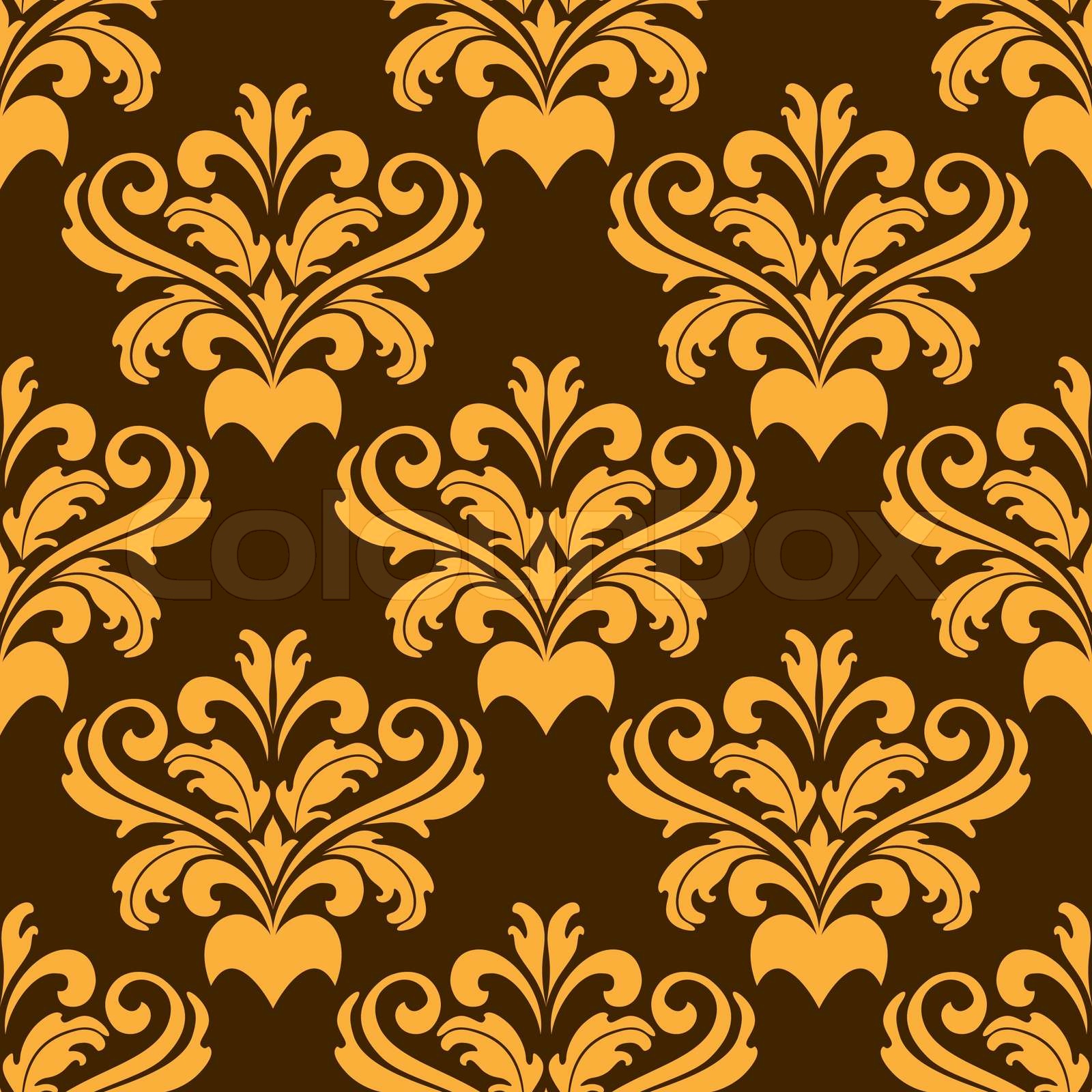 Damask style seamless pattern | Stock vector | Colourbox