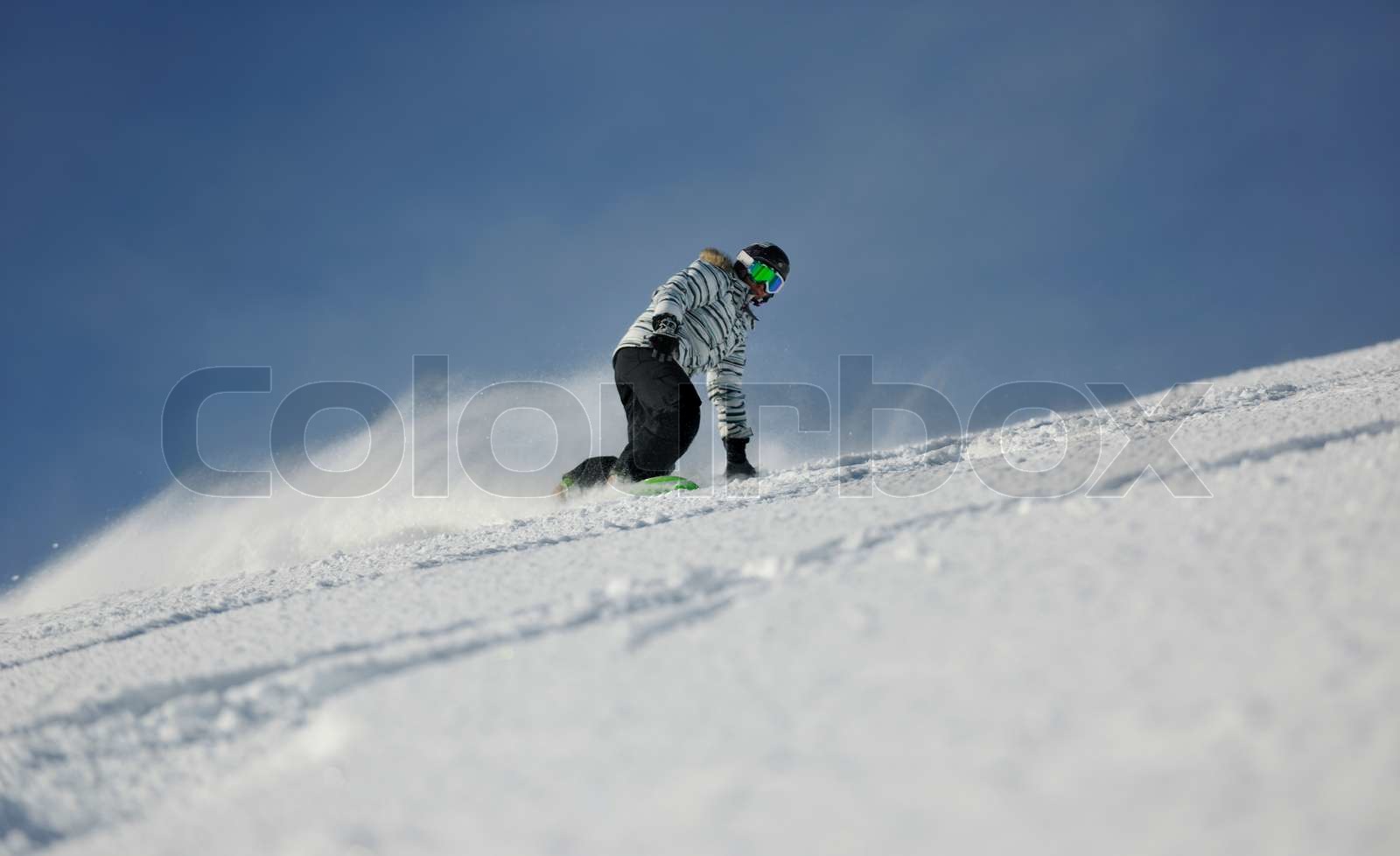 snowboard woman | Stock image | Colourbox