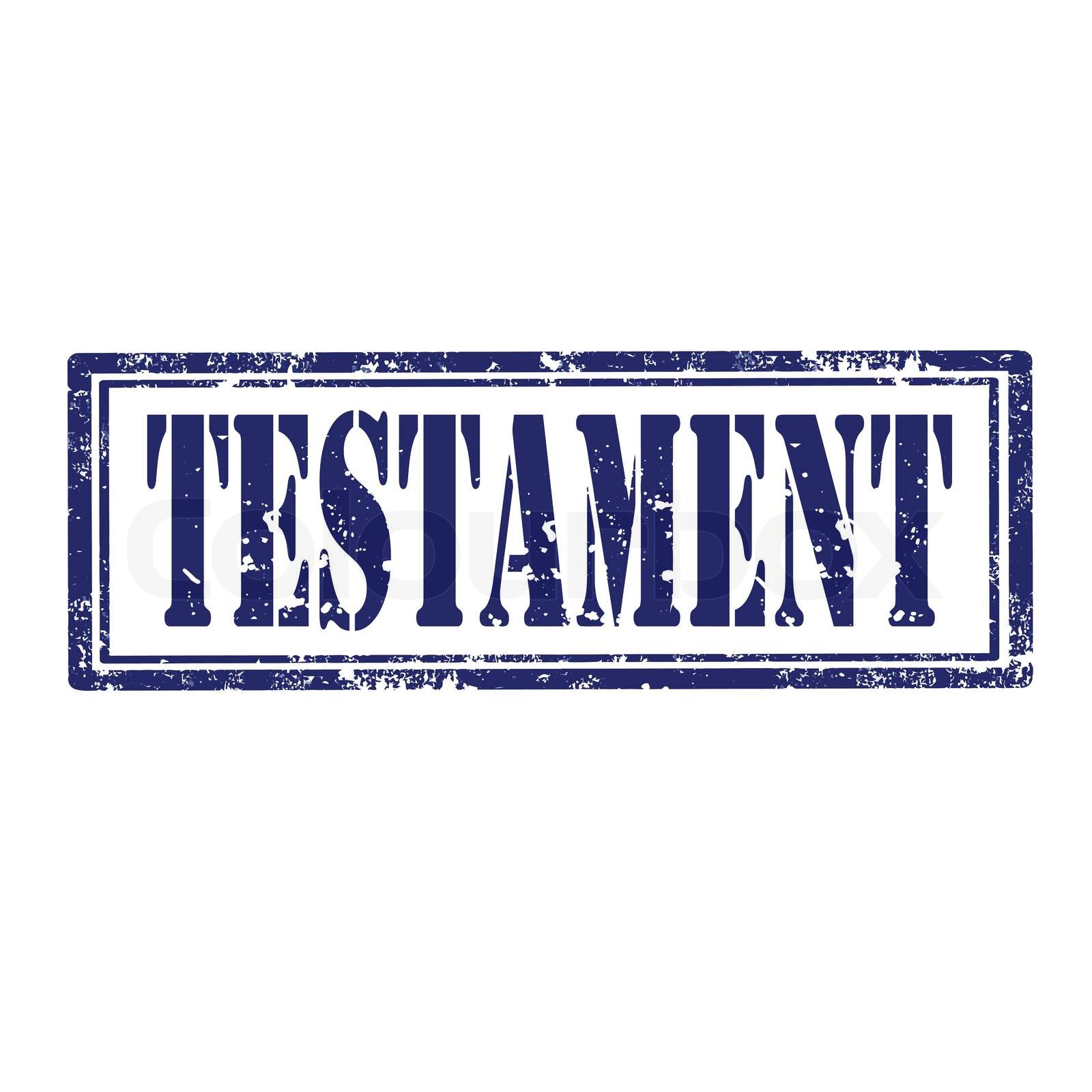 Testament-stamp | Stock vector | Colourbox
