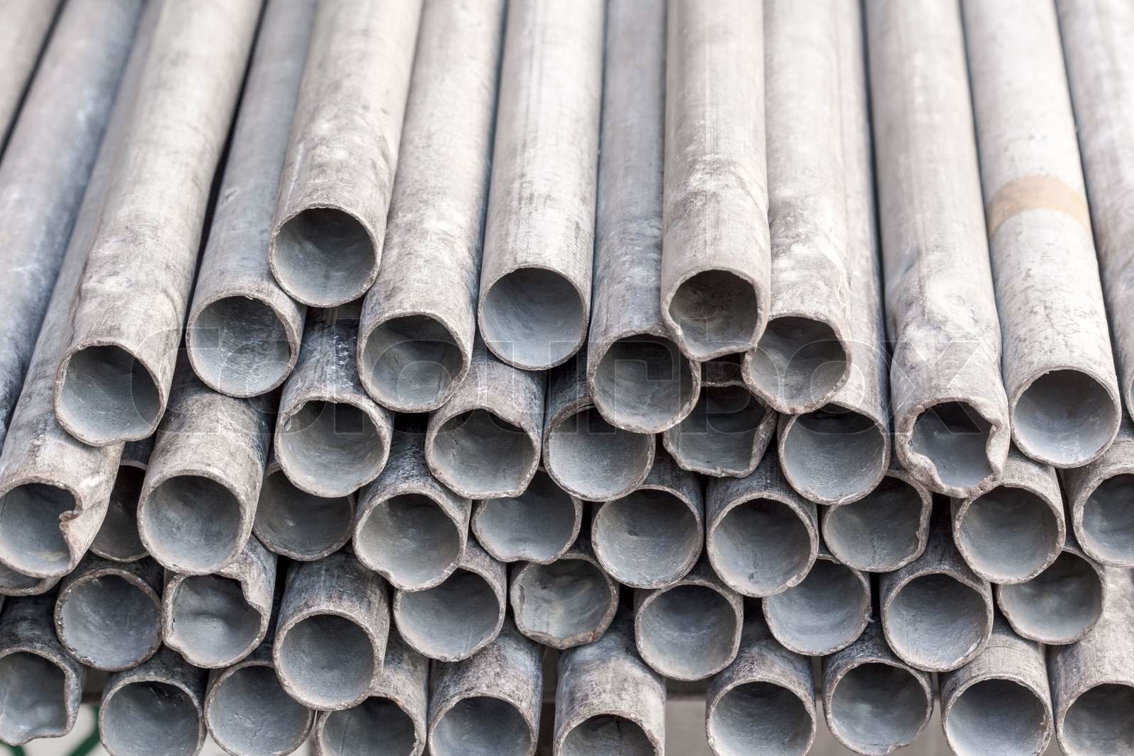 Old steel pipes | Stock image | Colourbox