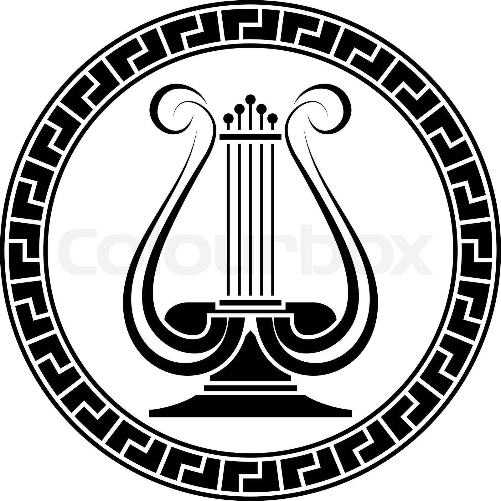 lyre, vektor, skabelon | Stock vektor | Colourbox