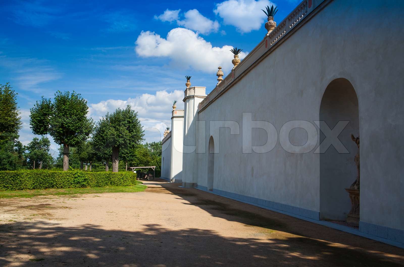 Garden park in Dobris | Stock image | Colourbox