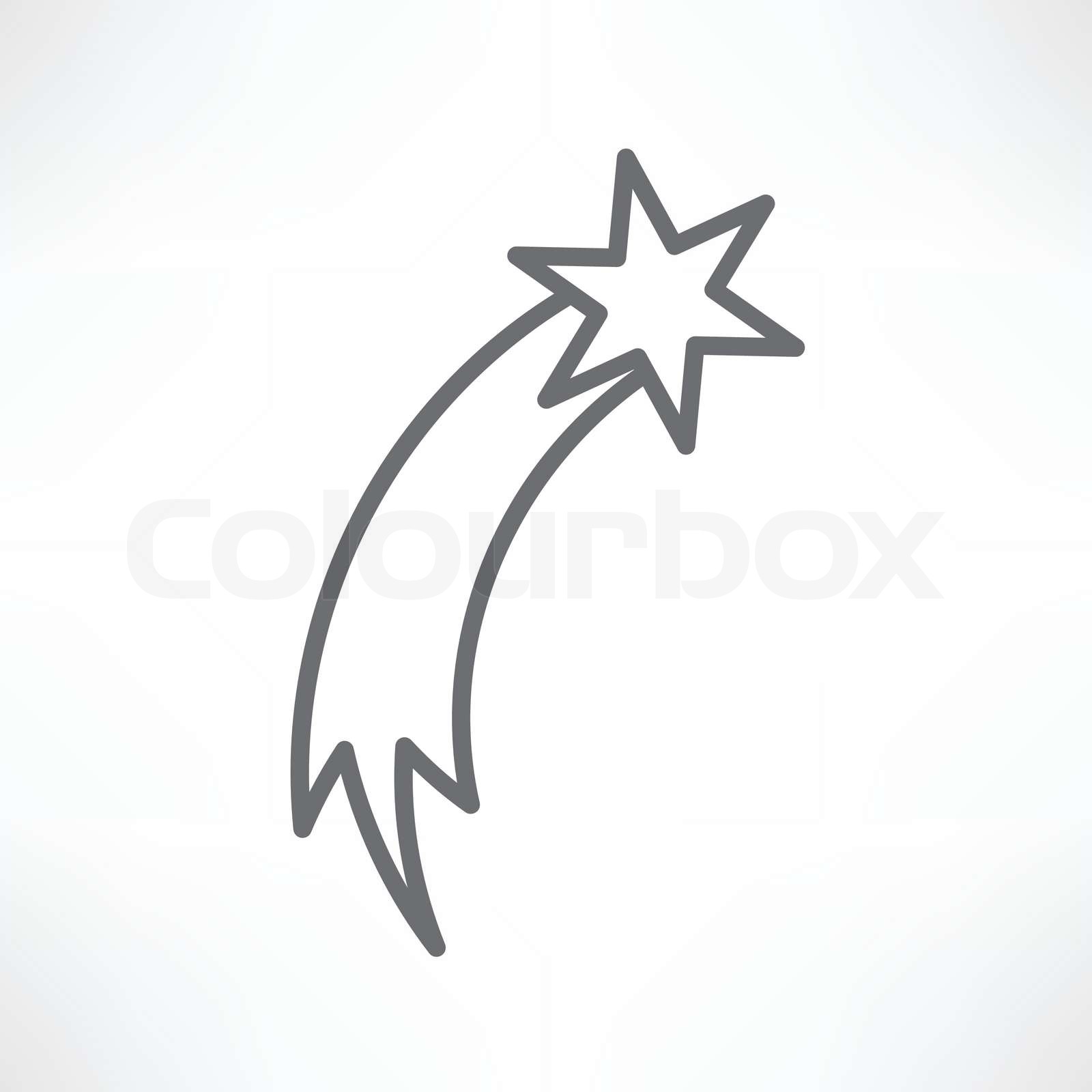 Flying star | Stock vector | Colourbox