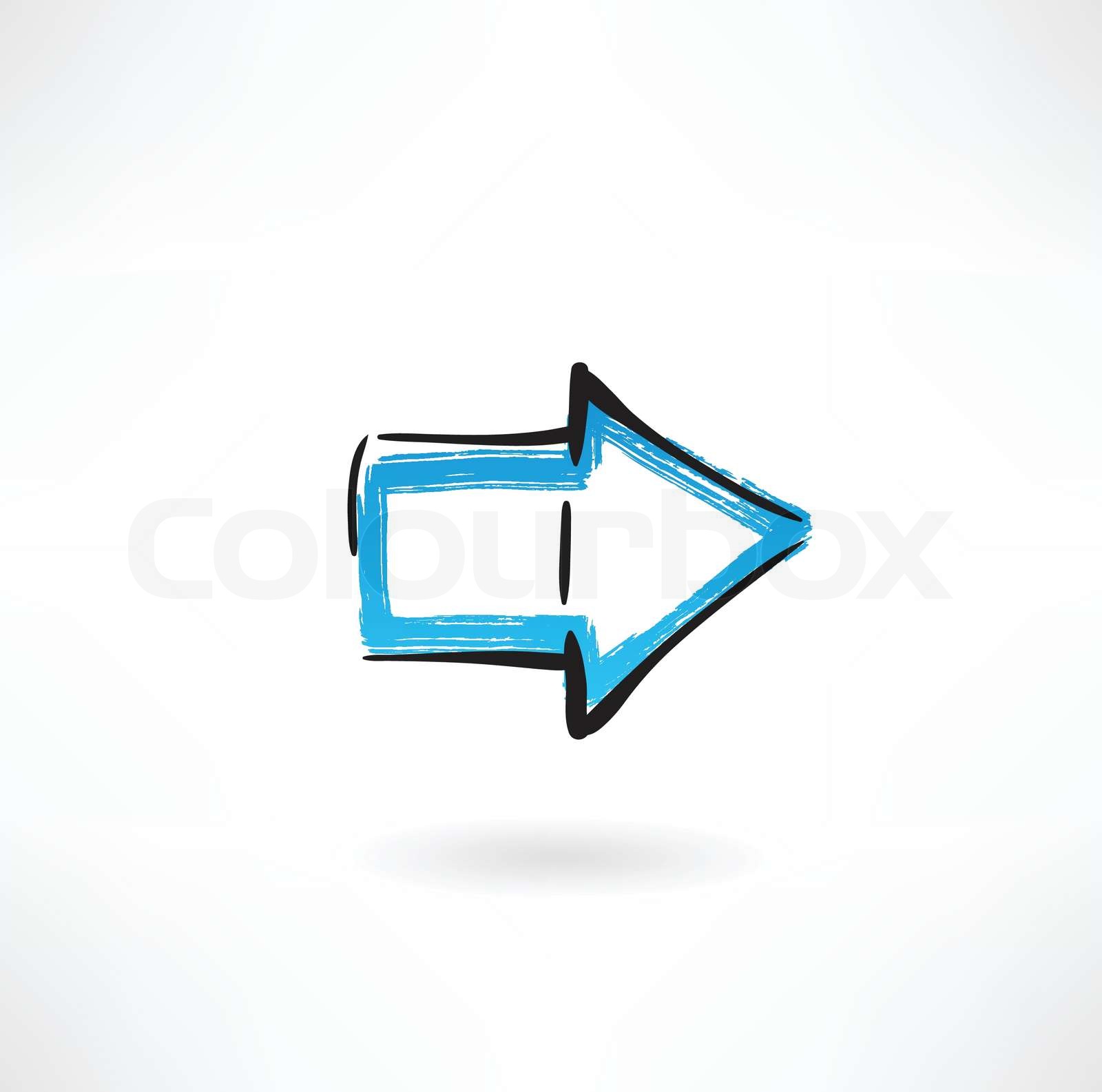 blauer Pfeil | Stock-Vektor | Colourbox