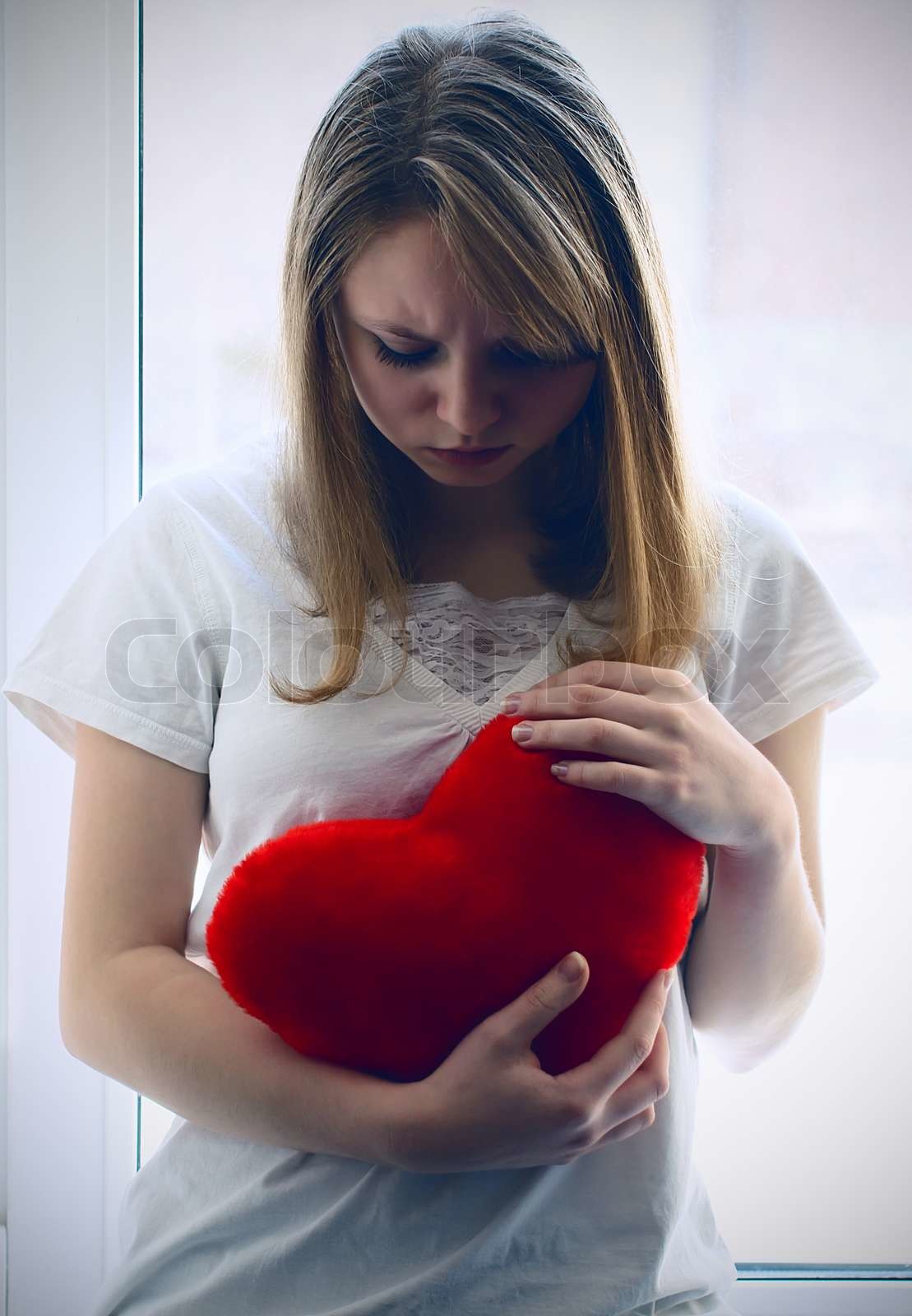 Beautiful girl longing for her beloved | Stock image | Colourbox