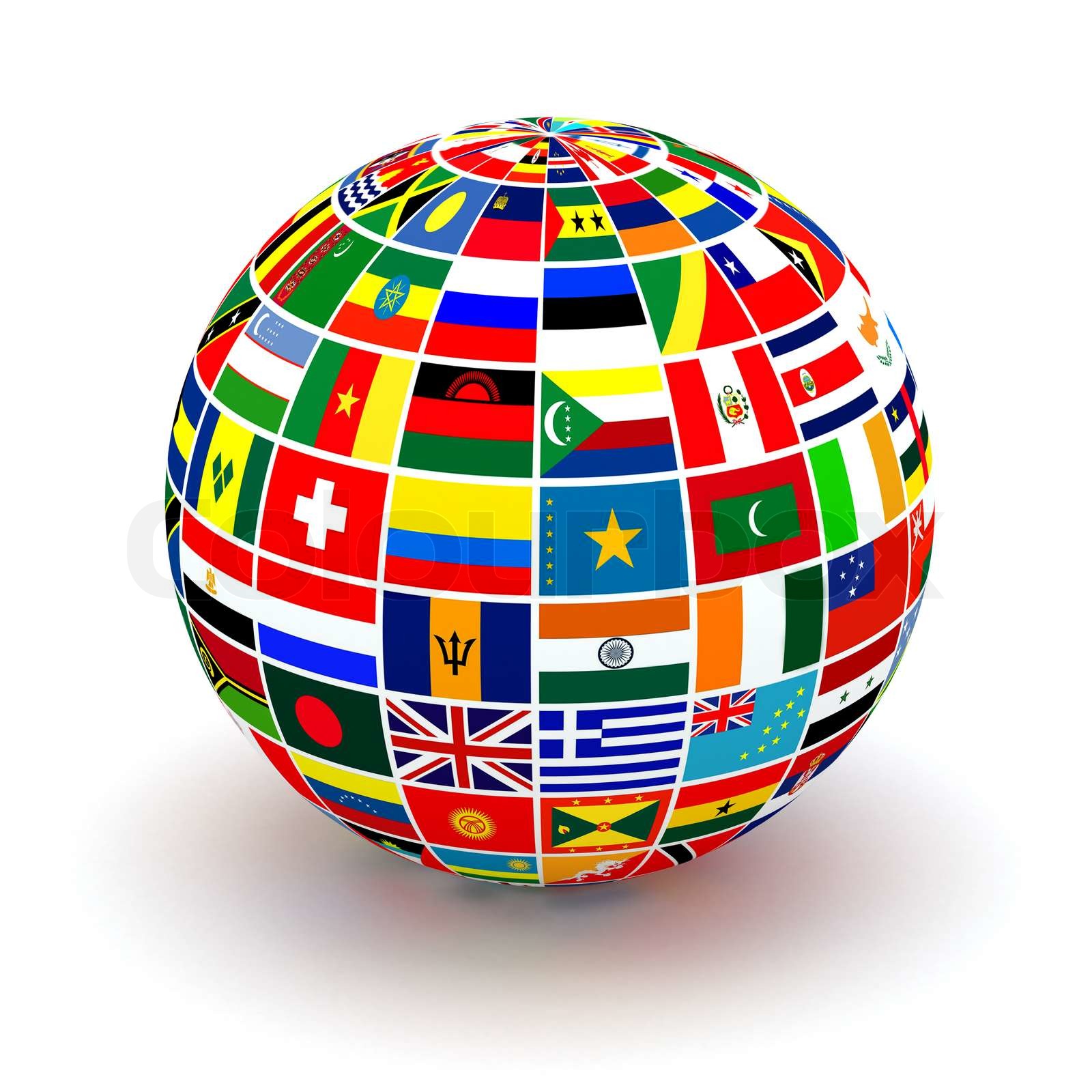 Planet flags | Stock image | Colourbox