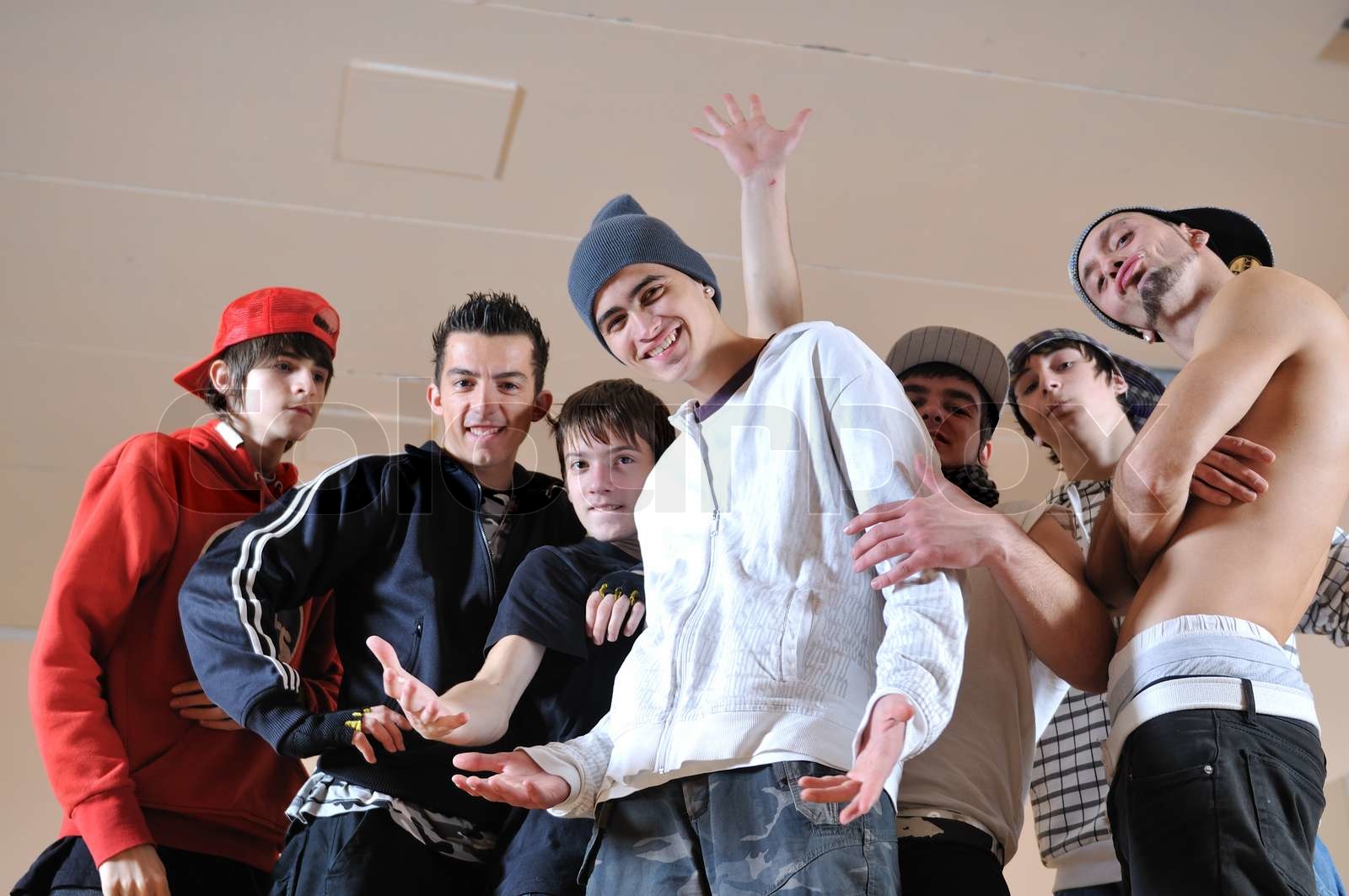 young boys group | Stock image | Colourbox