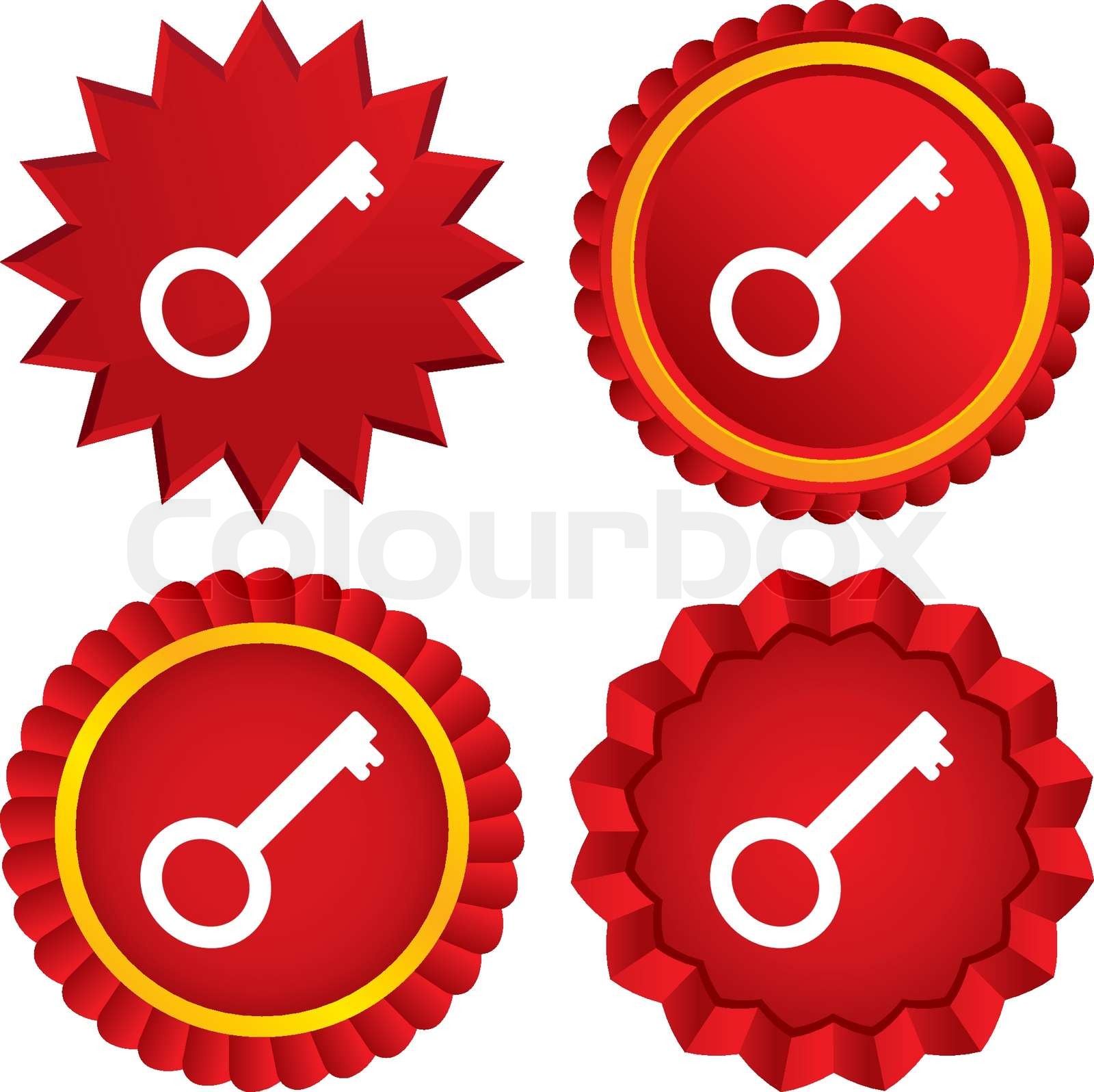 Key sign icon. Unlock tool symbol. | Stock vector | Colourbox