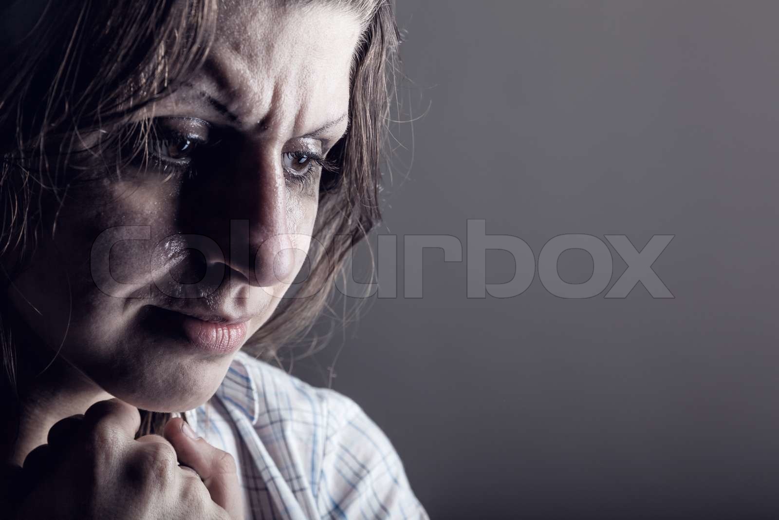 Crying woman | Stock image | Colourbox