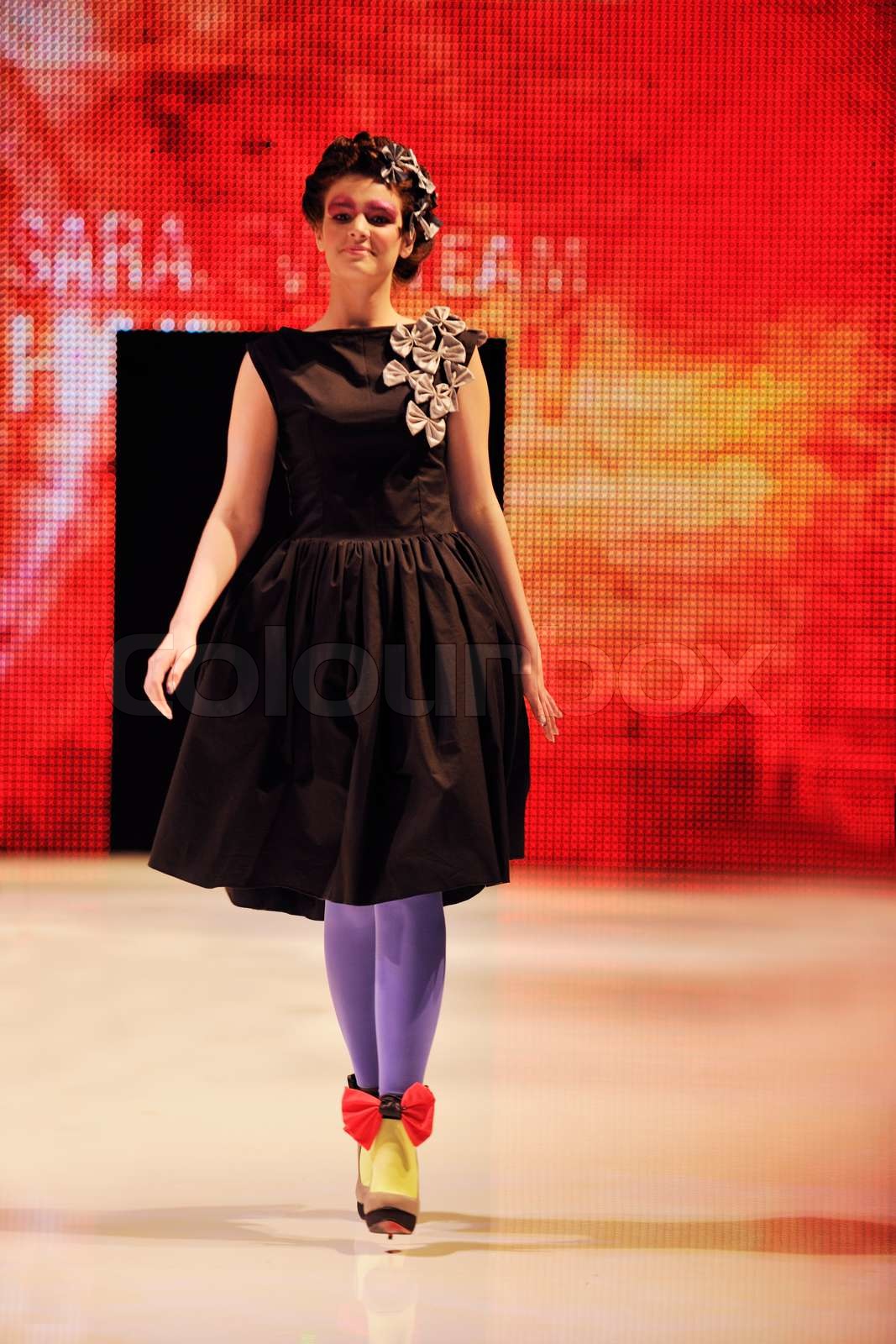 fashion show woman catwalk | Stock image | Colourbox