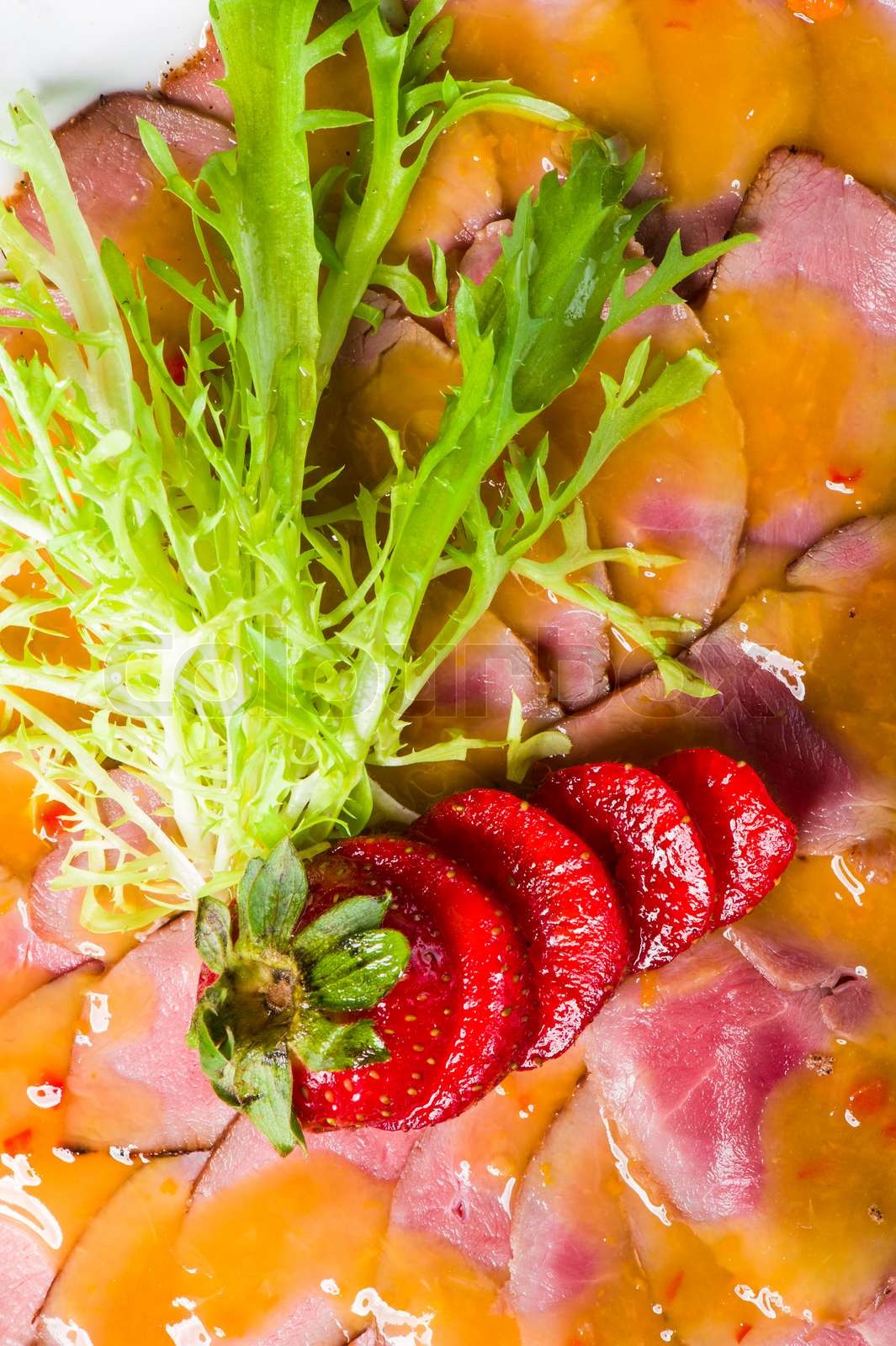 Carpaccio of duck breast | Stock image | Colourbox