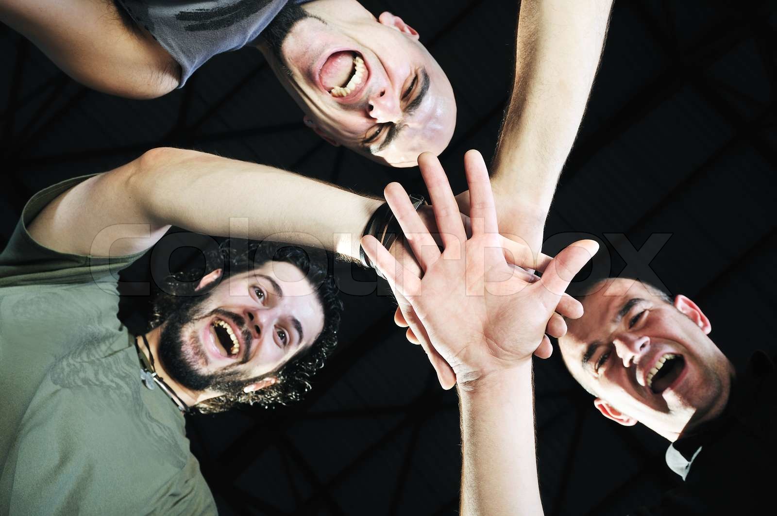 three man group | Stock image | Colourbox