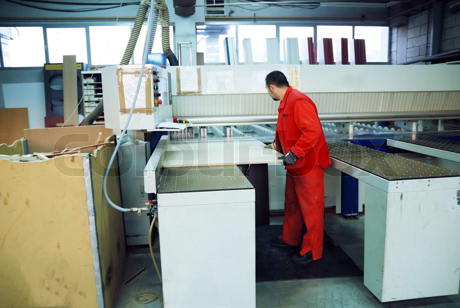 industry workers people in factory | Stock image | Colourbox