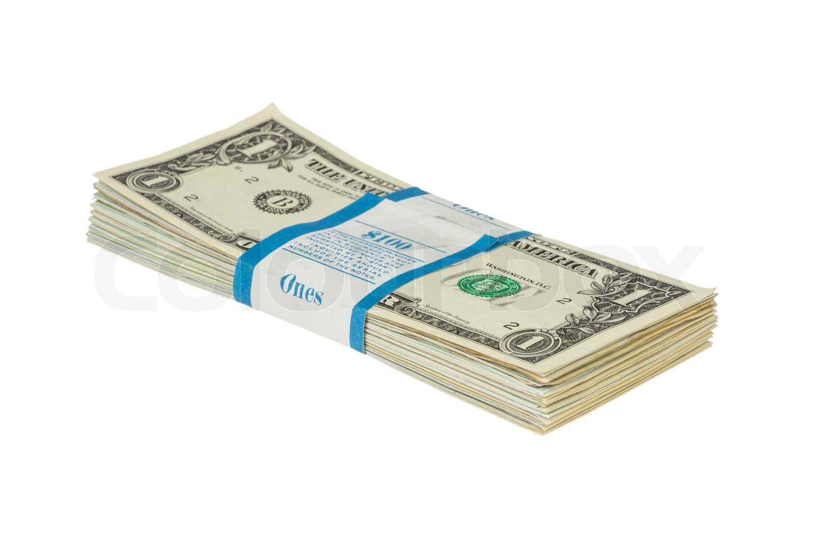 Bundle of dollar Notes | Stock image | Colourbox