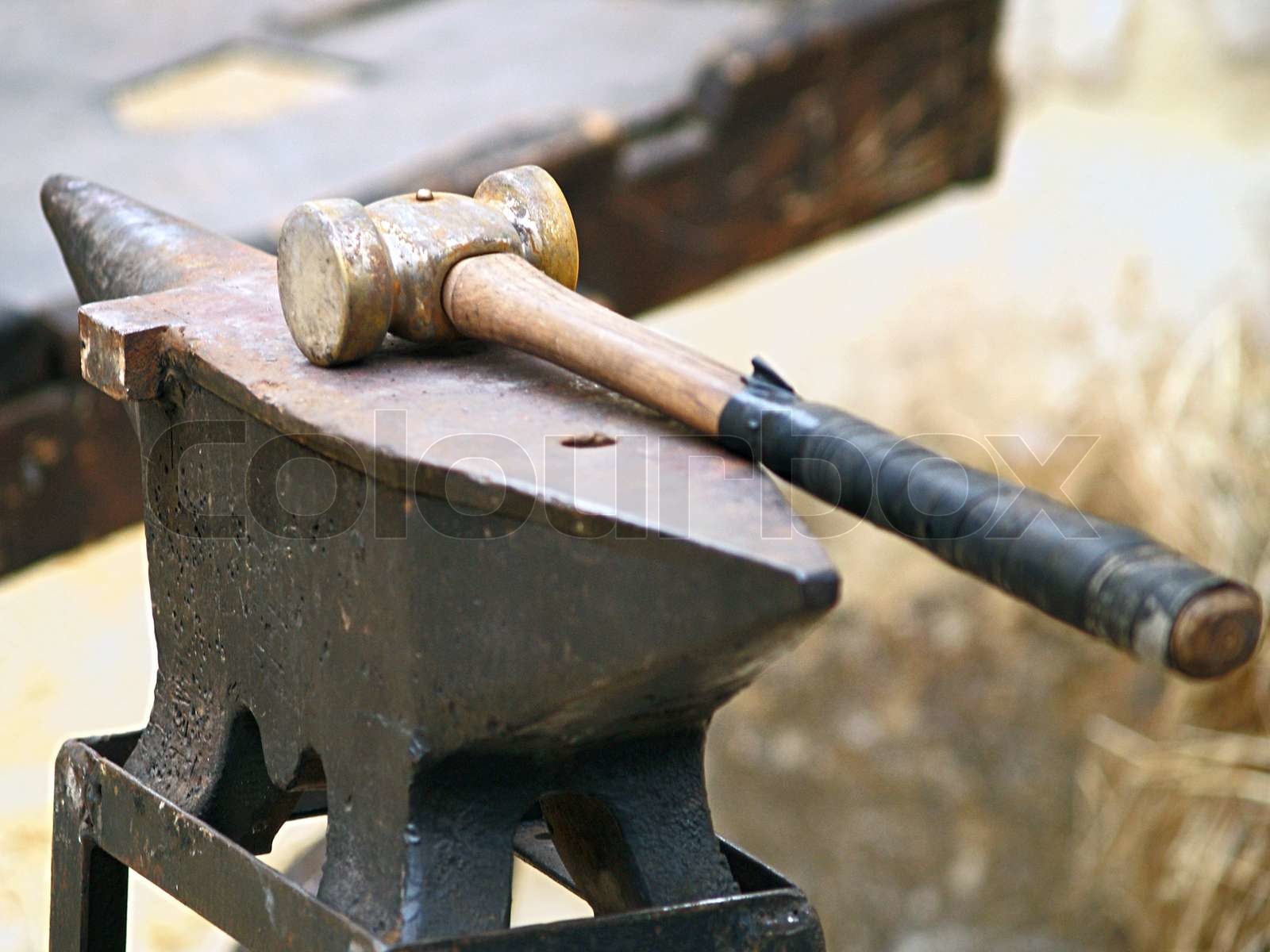 anvil and hammer | Stock image | Colourbox