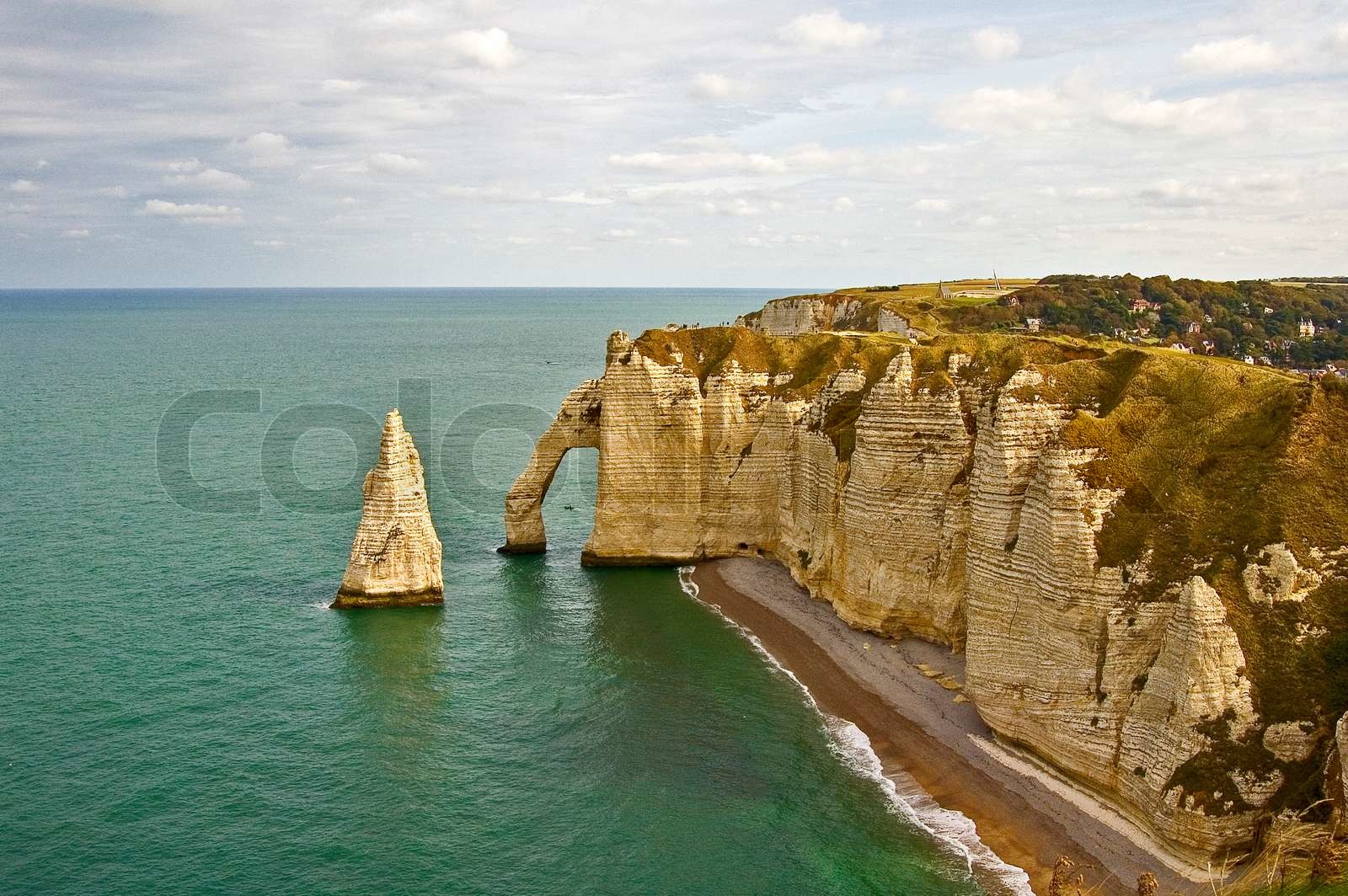 cliff of Etretat - france | Stock image | Colourbox