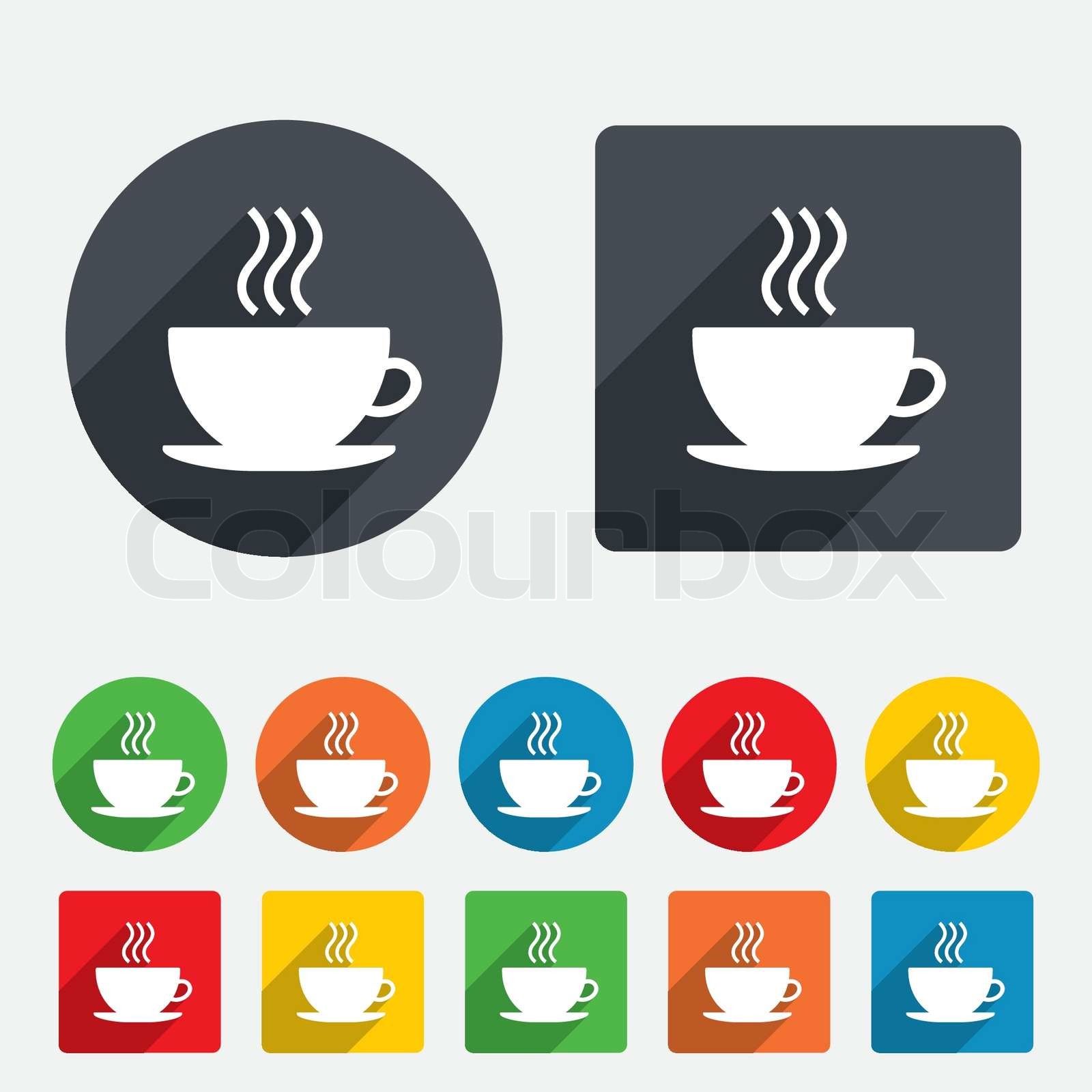 kaffee, piktogramm, tasse | Stock-Vektor | Colourbox