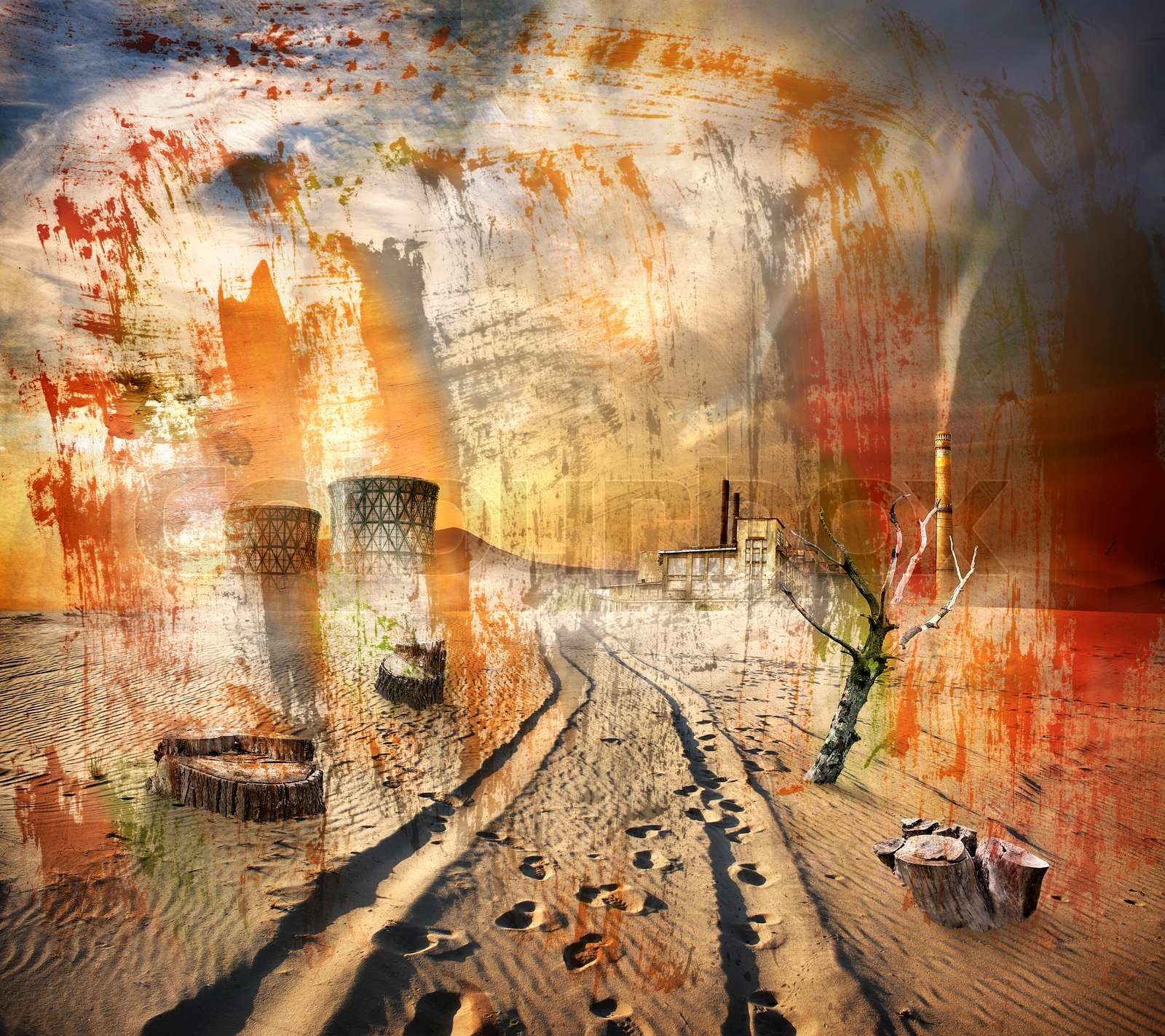 Environmental pollution texture | Stock image | Colourbox