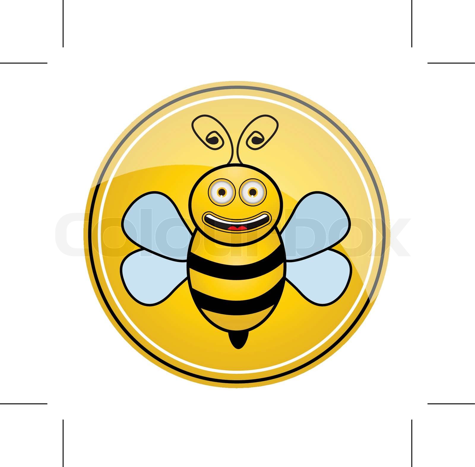 Bee icon | Stock vector | Colourbox