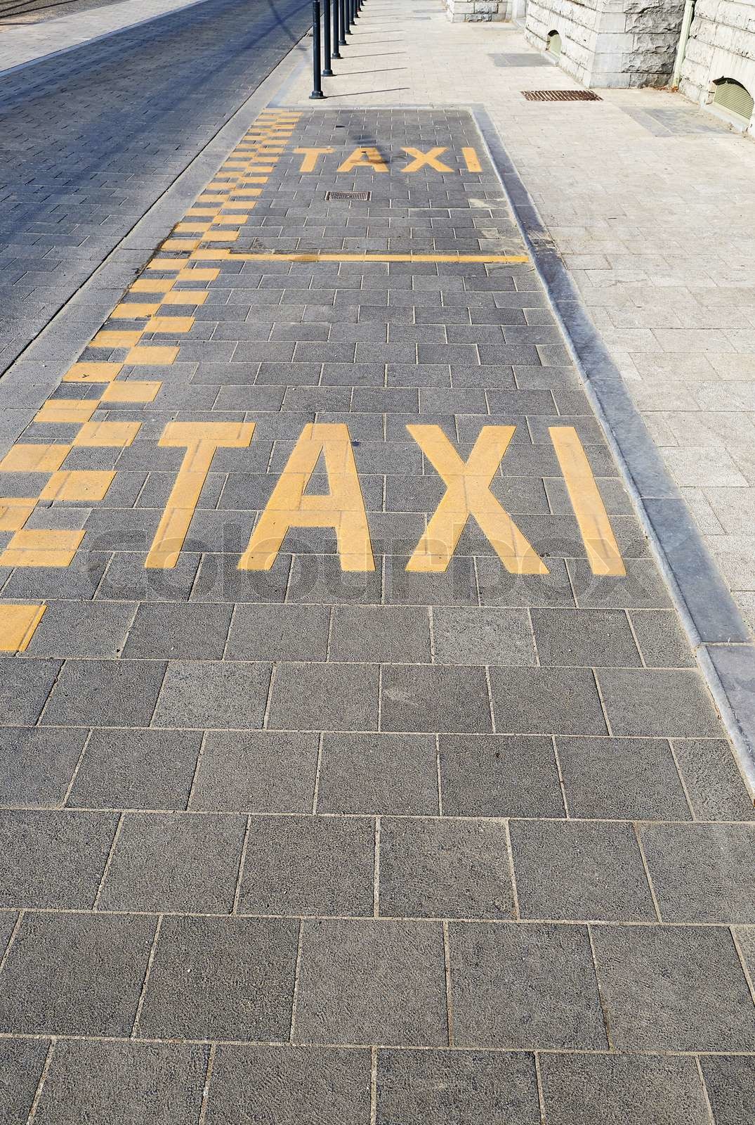 Taxi lane for parking | Stock image | Colourbox