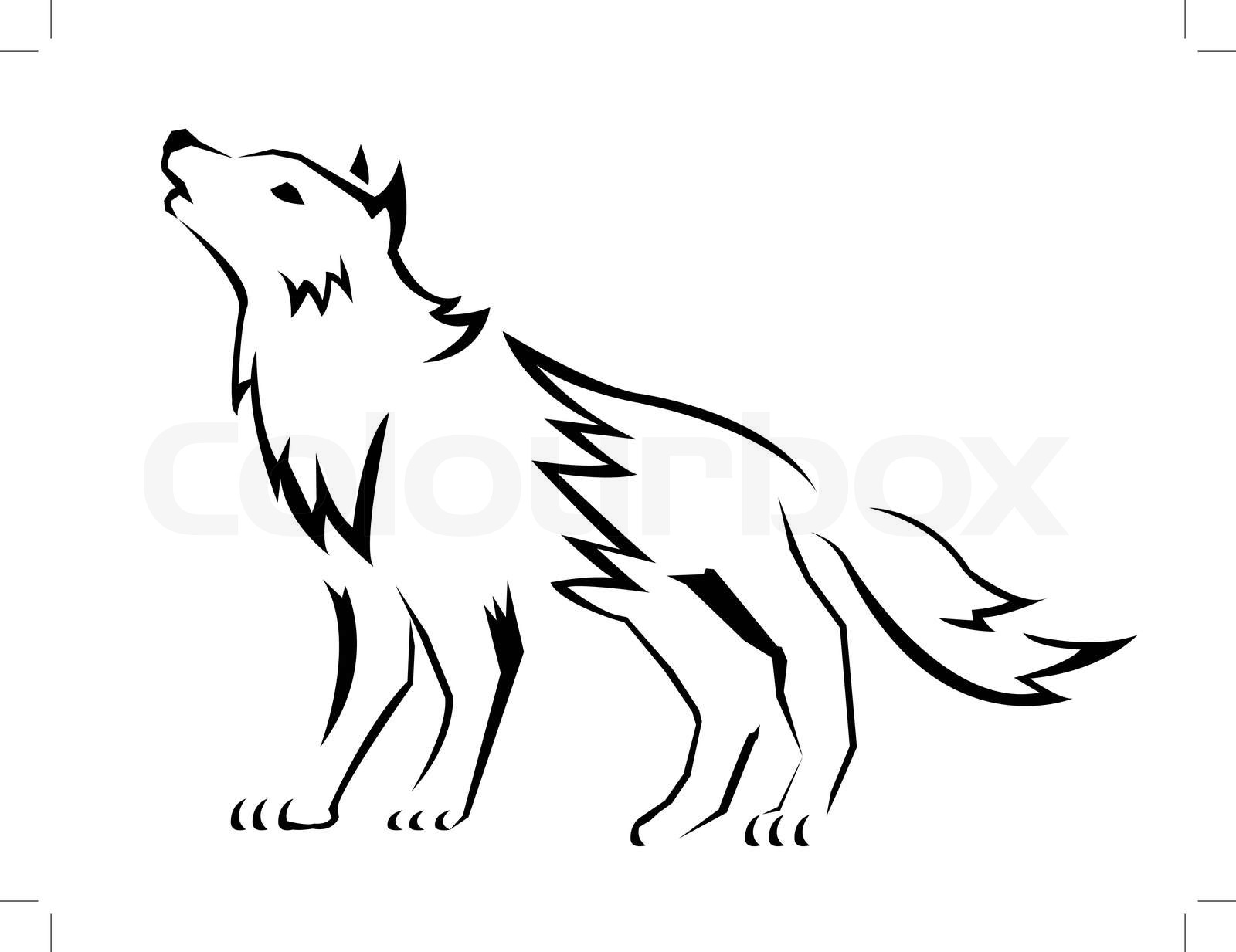 Wolf vector | Stock vector | Colourbox