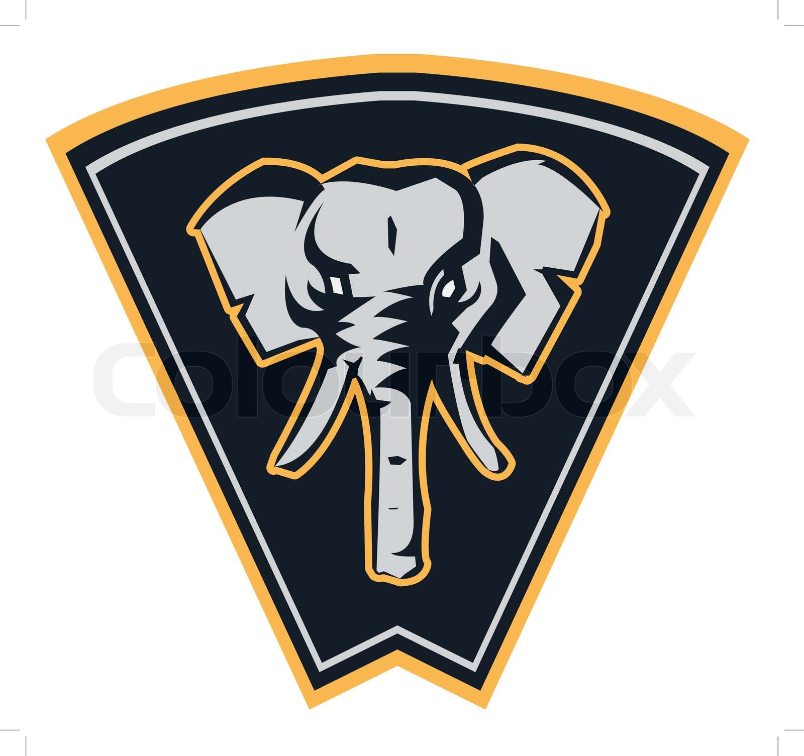 elephant symbol | Stock vector | Colourbox