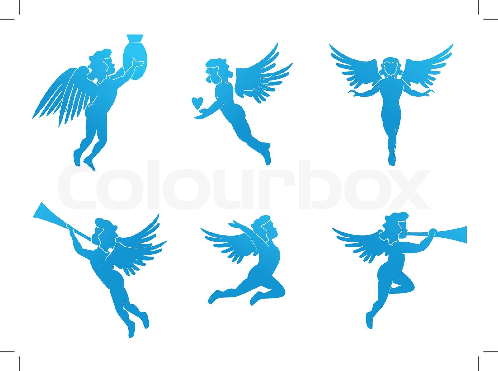 Angel vector | Stock vector | Colourbox