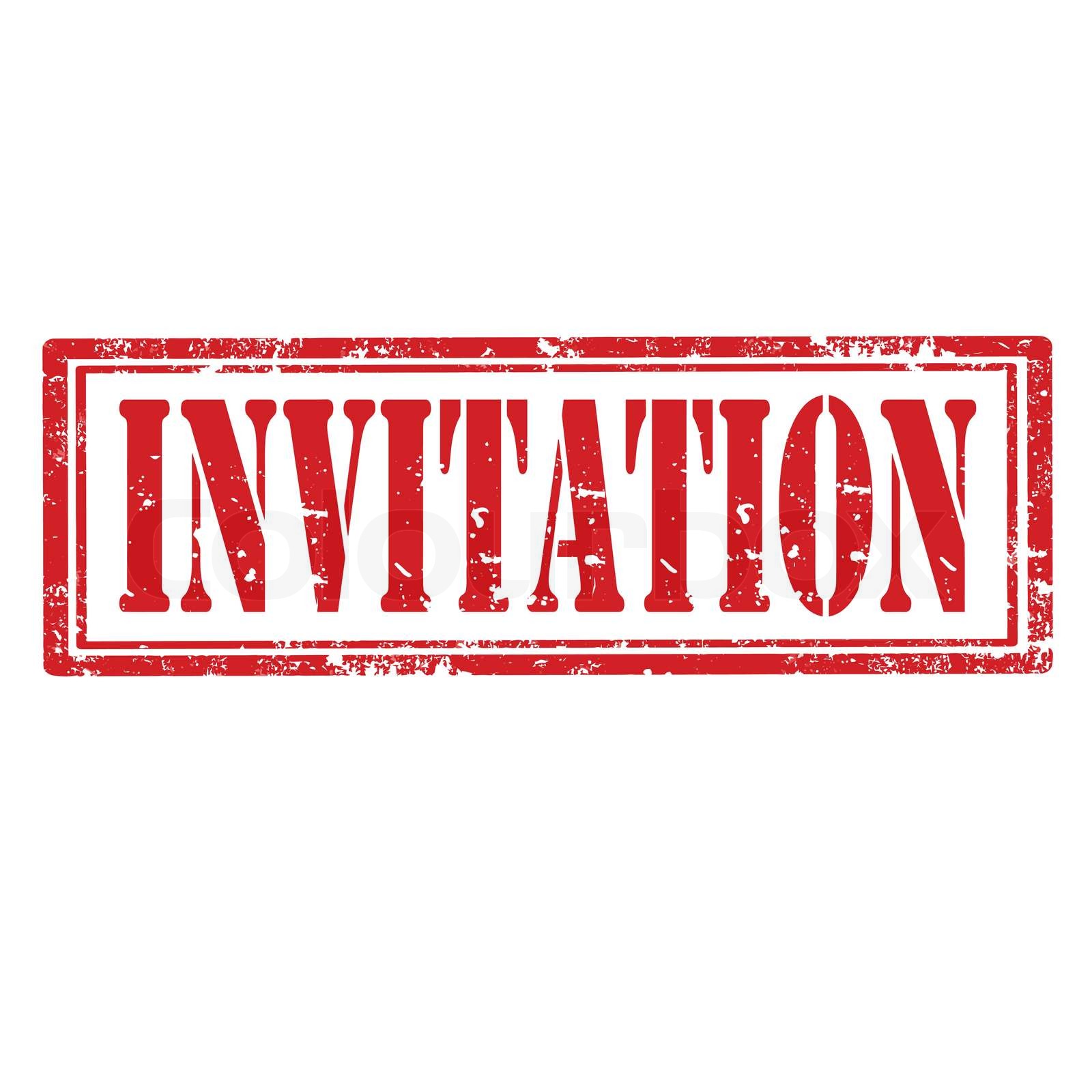 Invitation-stamp | Stock vector | Colourbox