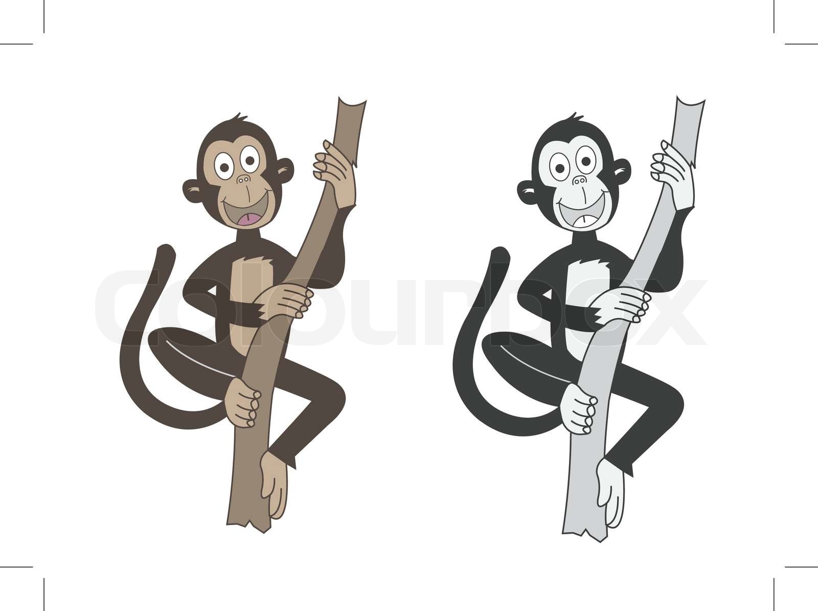 Affe-Vektor | Stock-Vektor | Colourbox