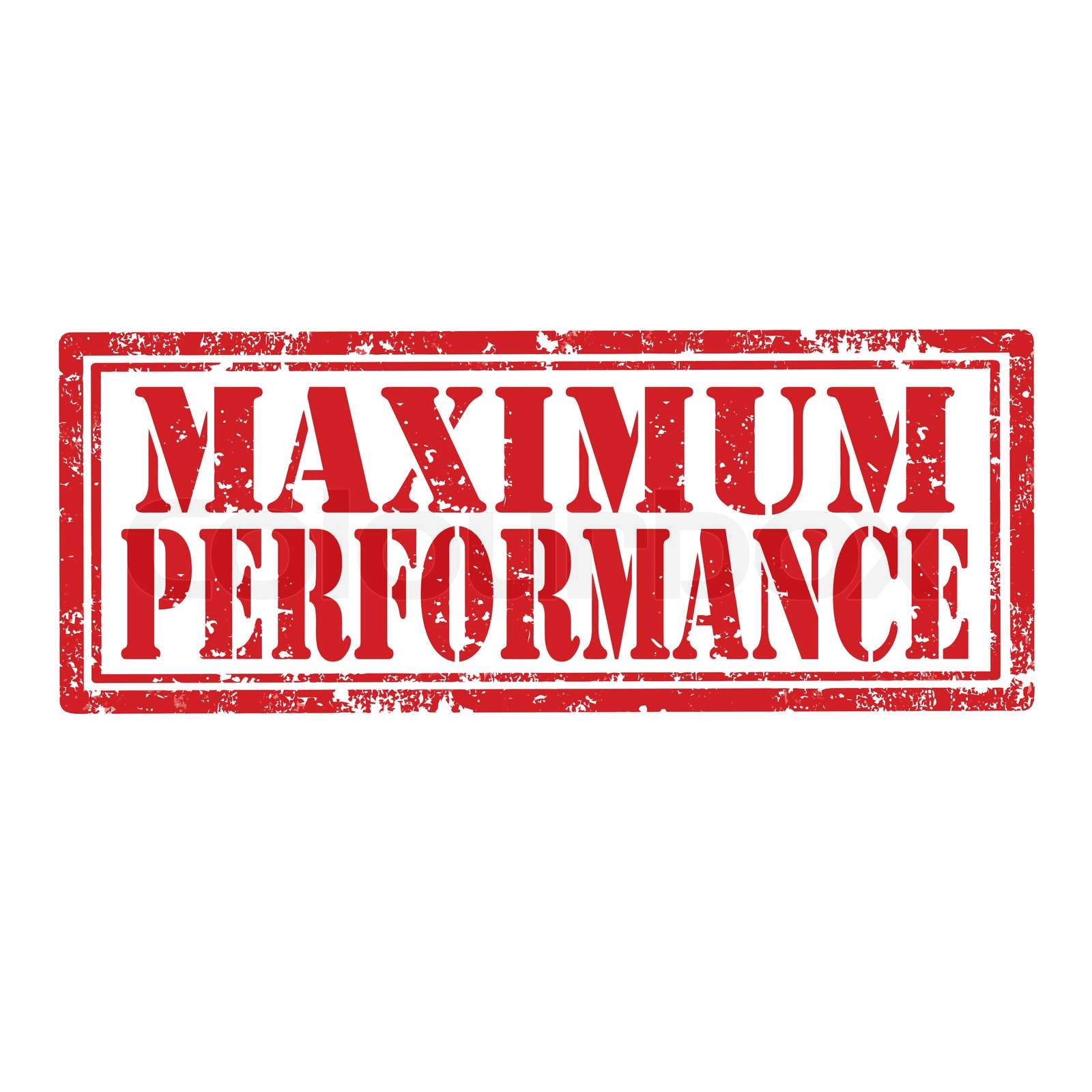 Maximum Performance-stamp | Stock vector | Colourbox