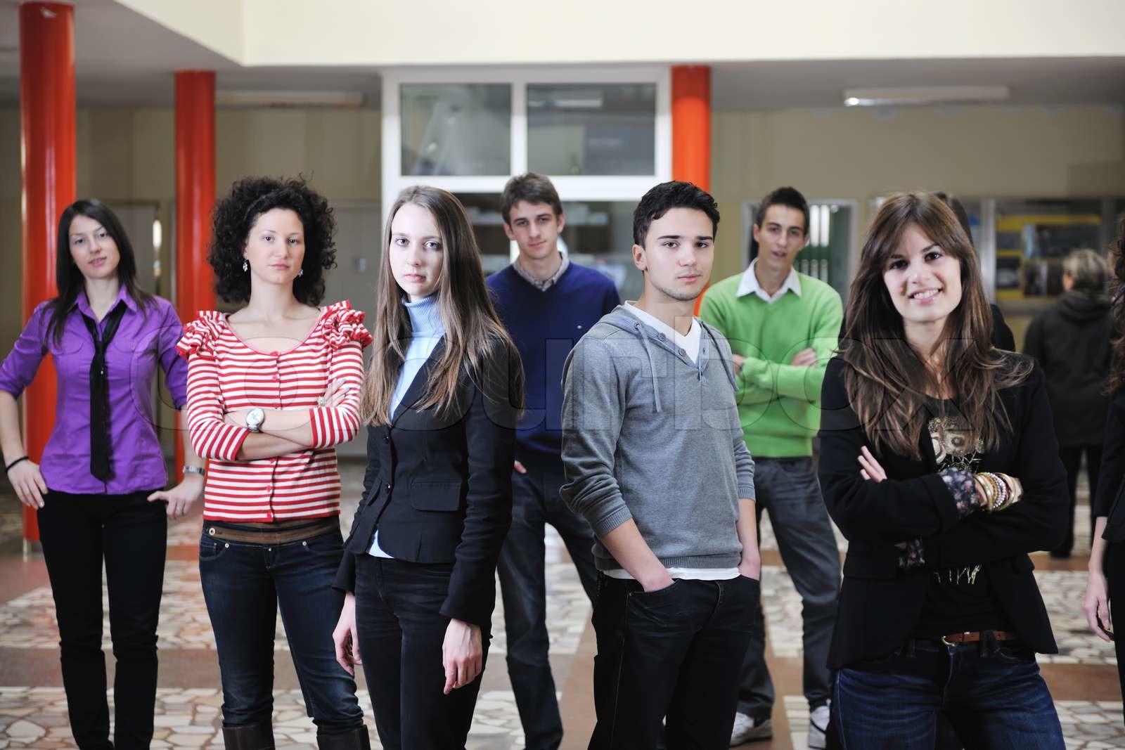 students group | Stock image | Colourbox