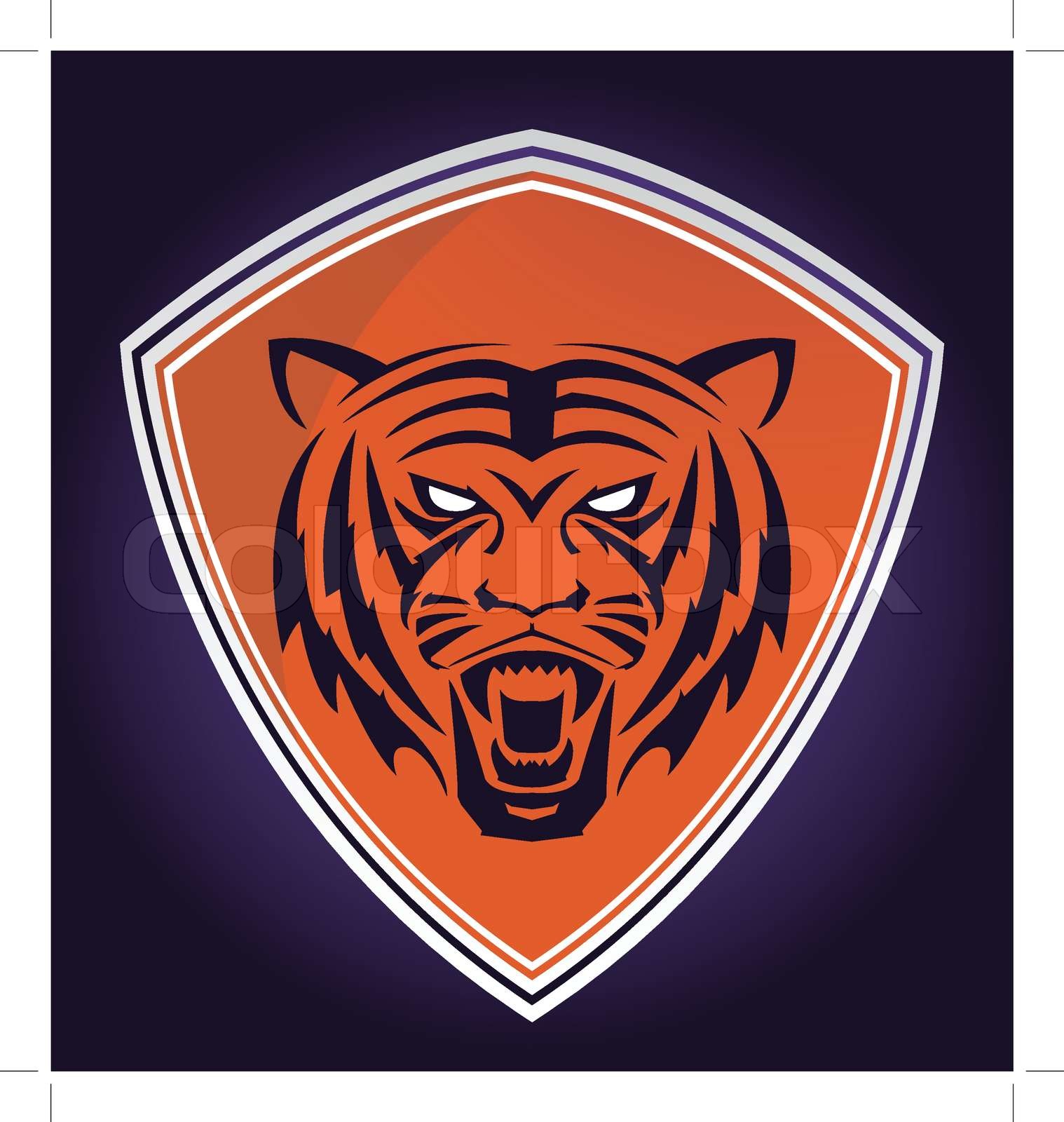 Tiger emblem | Stock vector | Colourbox