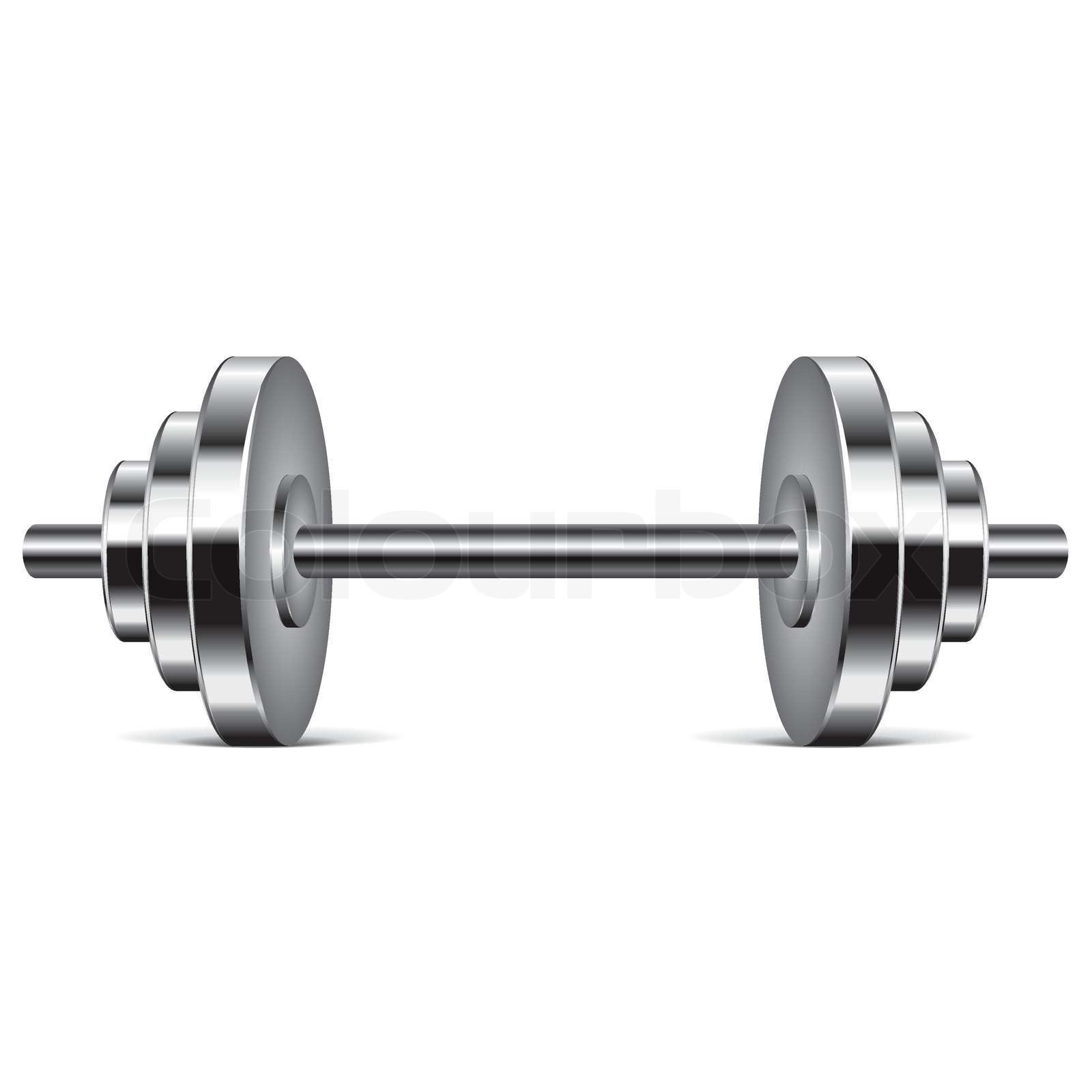 Metall Hantel-Vektor-illustration | Stock-Vektor | Colourbox