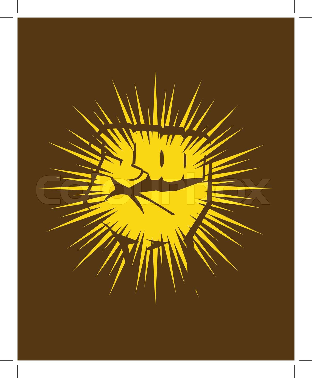 Strong hand | Stock vector | Colourbox