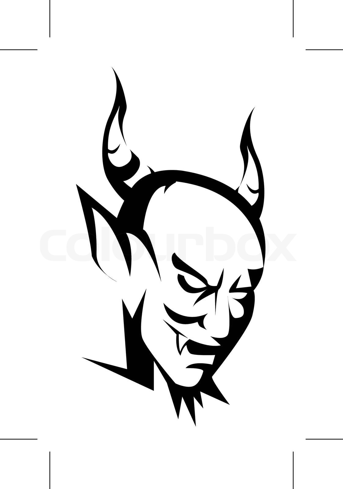 Demon head | Stock vector | Colourbox