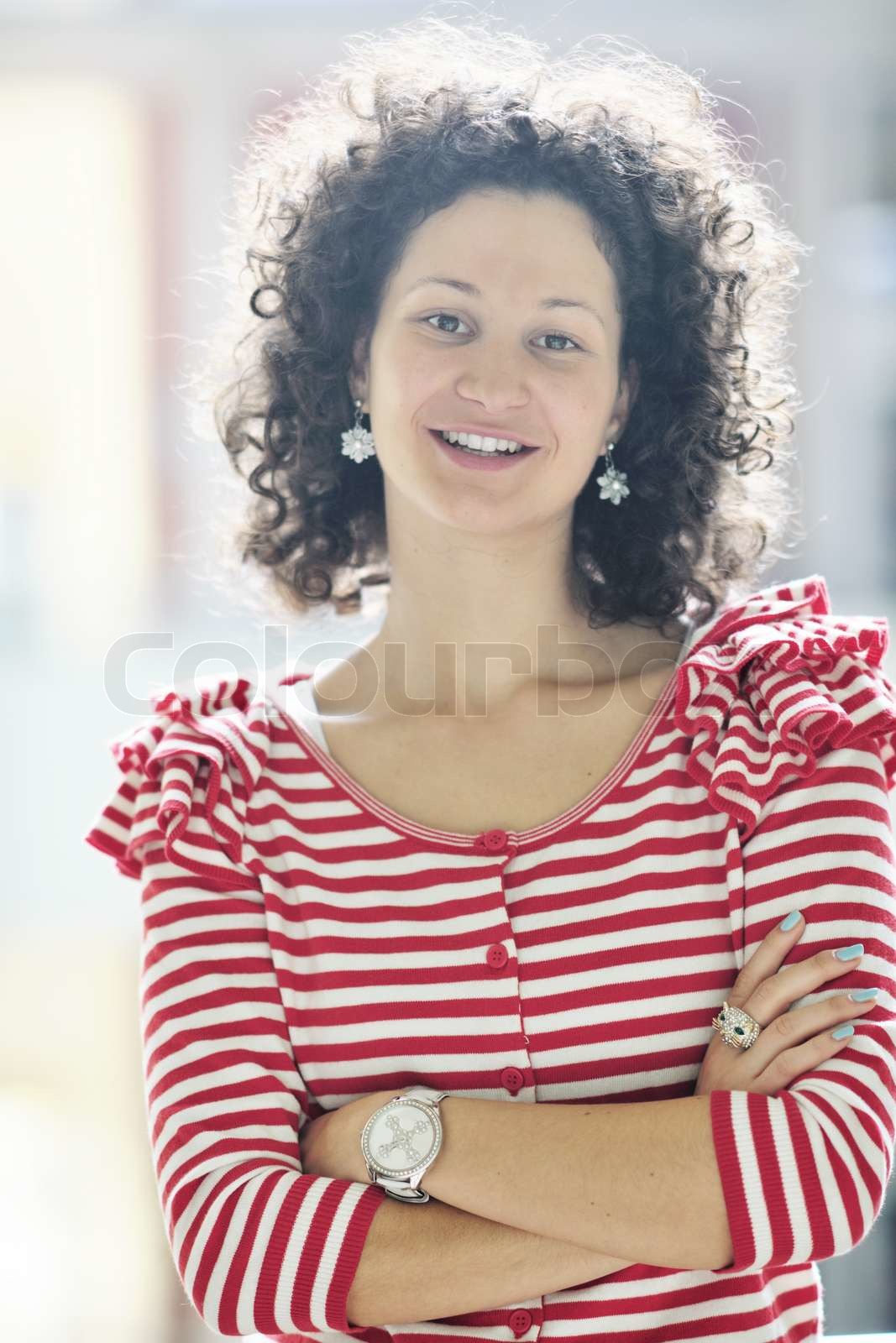 student girl portrait at university campus | Stock image | Colourbox