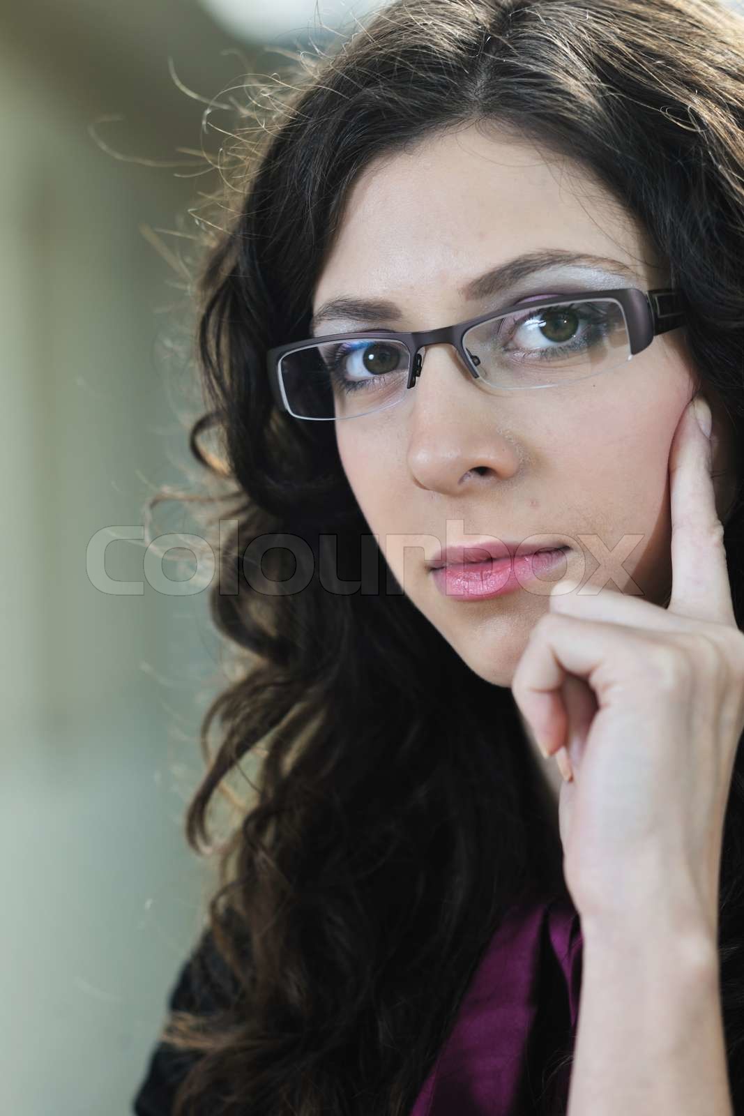 student girl portrait at university campus | Stock image | Colourbox