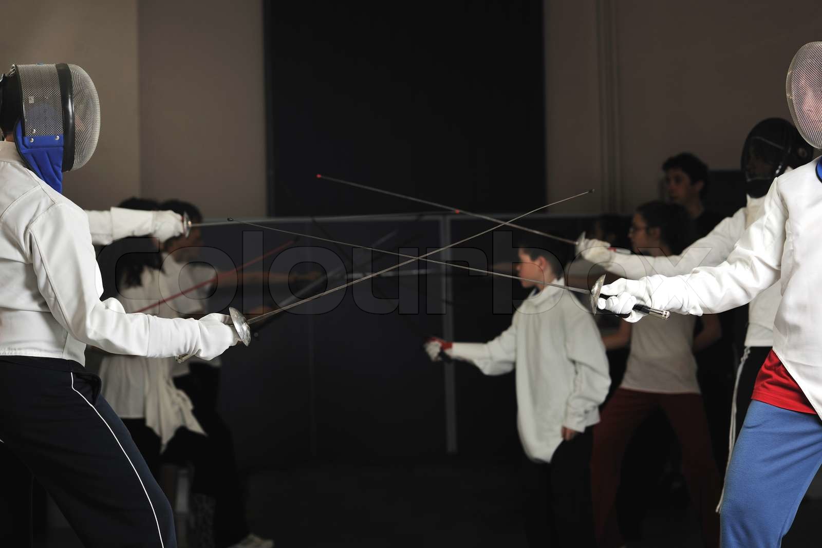 sword sport athlete portrait at training | Stock image | Colourbox
