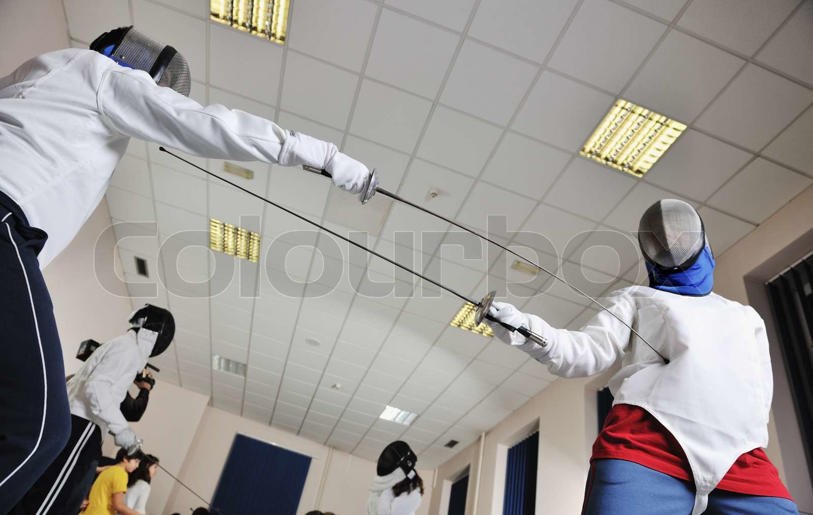 sword sport athlete portrait at training | Stock image | Colourbox