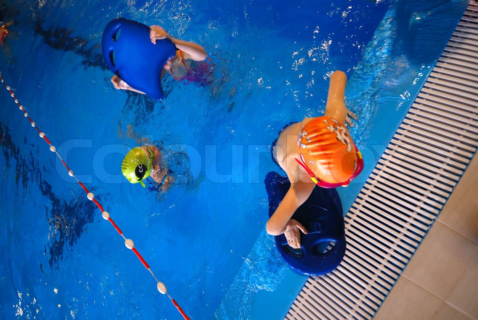 .happy swimmers | Stock image | Colourbox