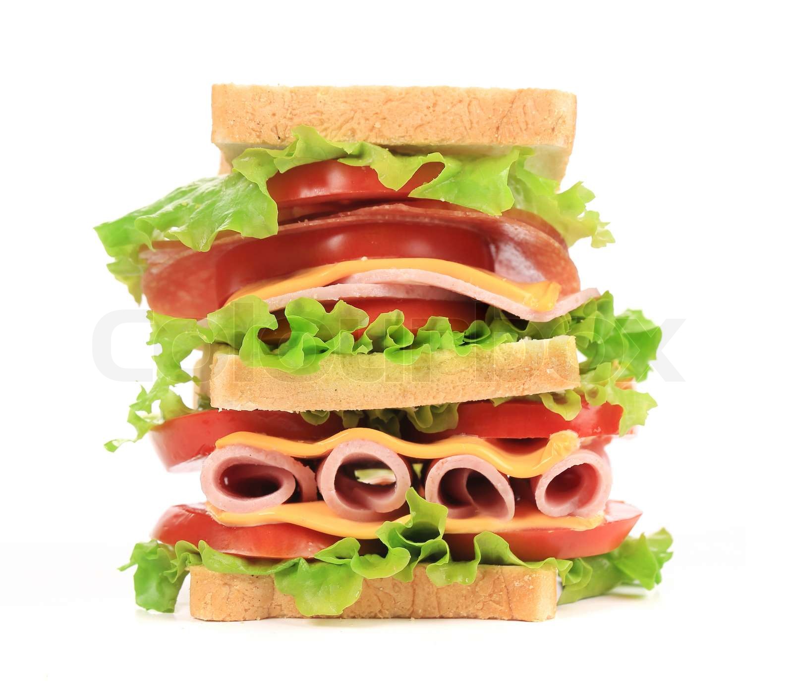 frischen Toast Sandwich. | Stock Bild | Colourbox