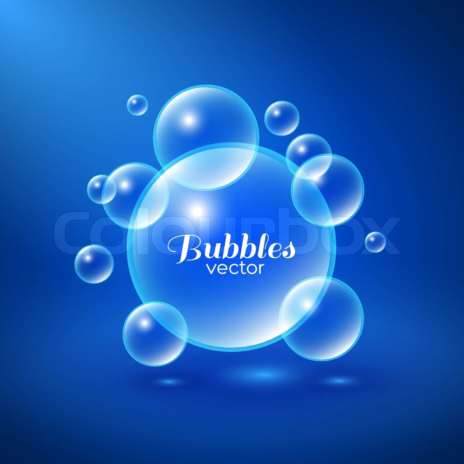 Air Bubbles Background | Stock vector | Colourbox