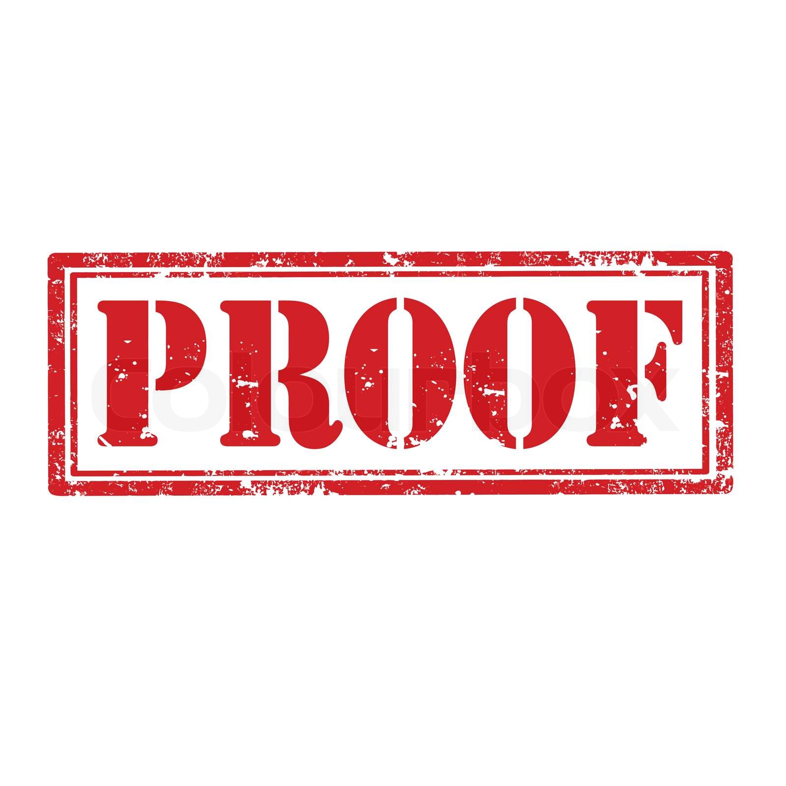 Proof-stamp | Stock vector | Colourbox