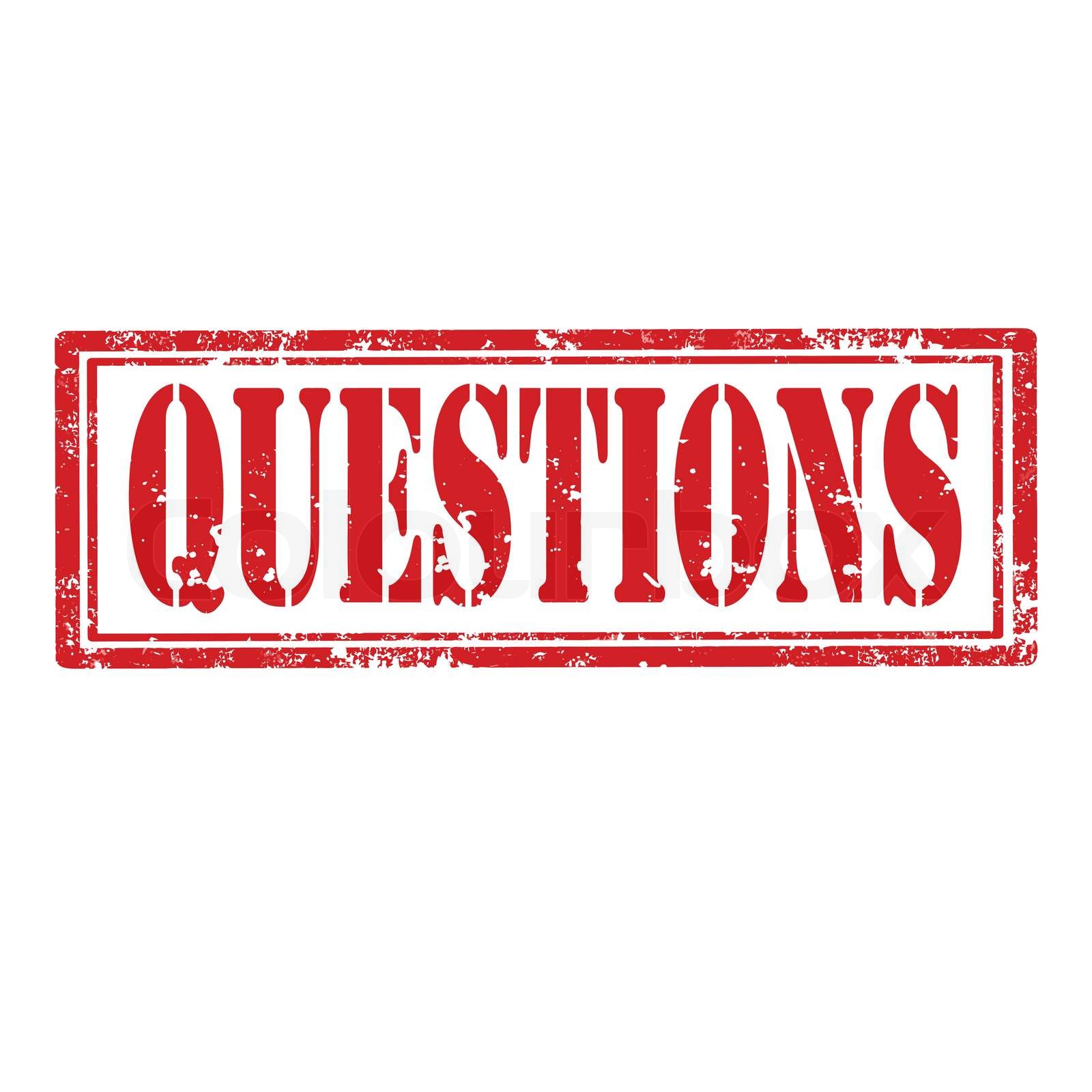 Questions-stamp | Stock vector | Colourbox